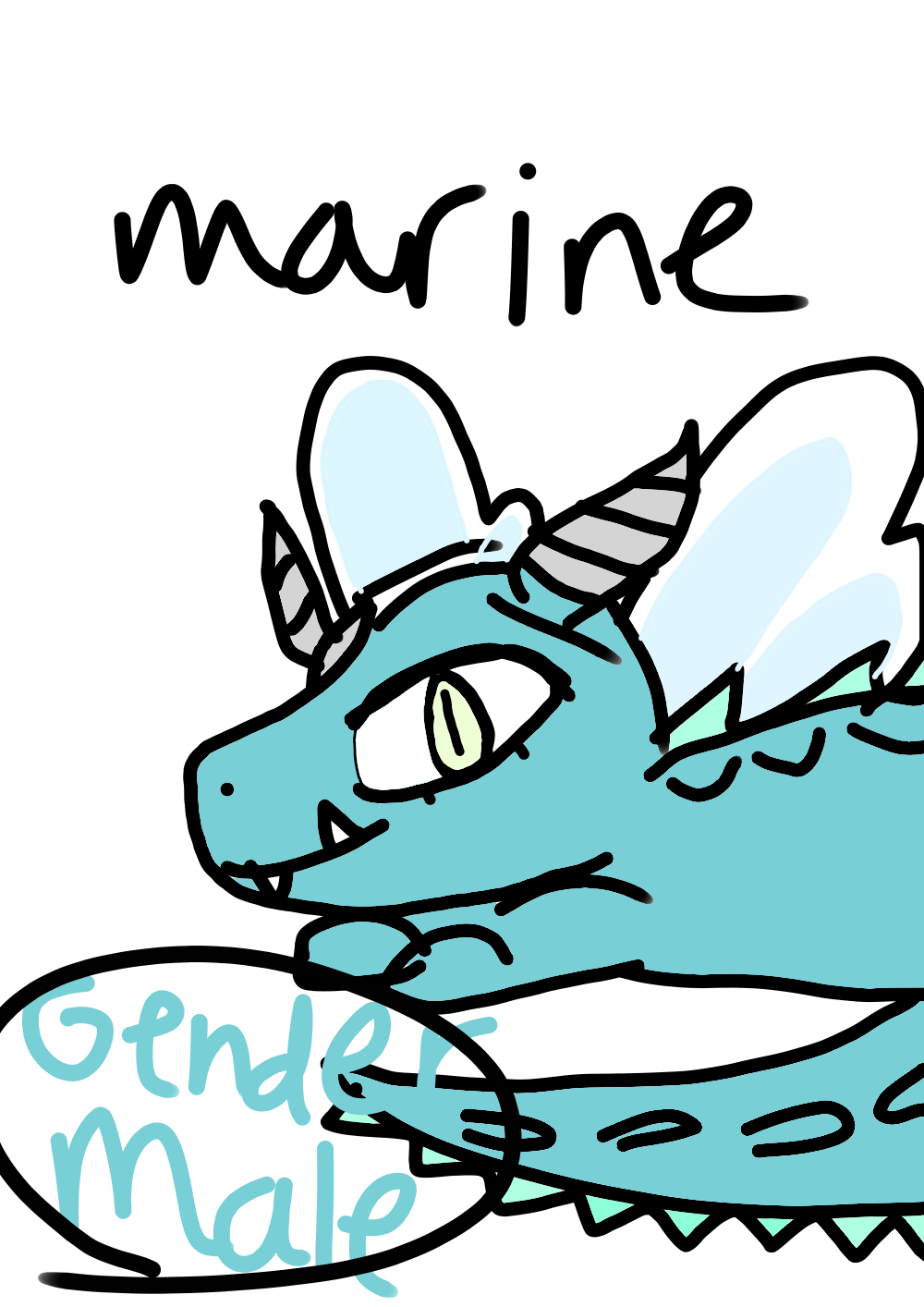 I tried drawing a dragon.... SunnyMoon_DREAMCORE303 - Illustrations ART street