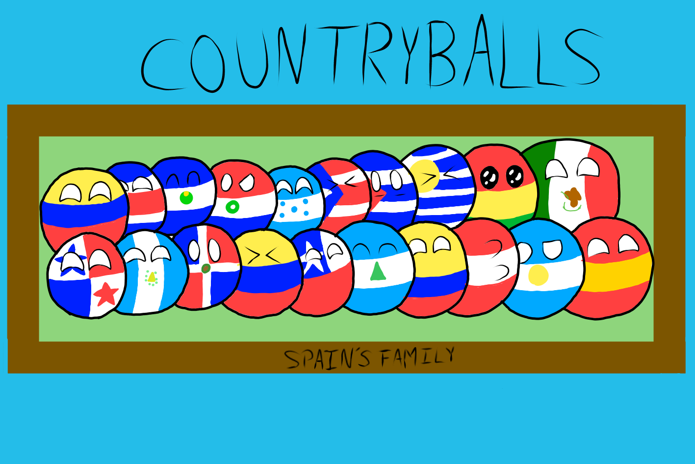 Countryballs, old draw DÆKO - Illustrations ART street