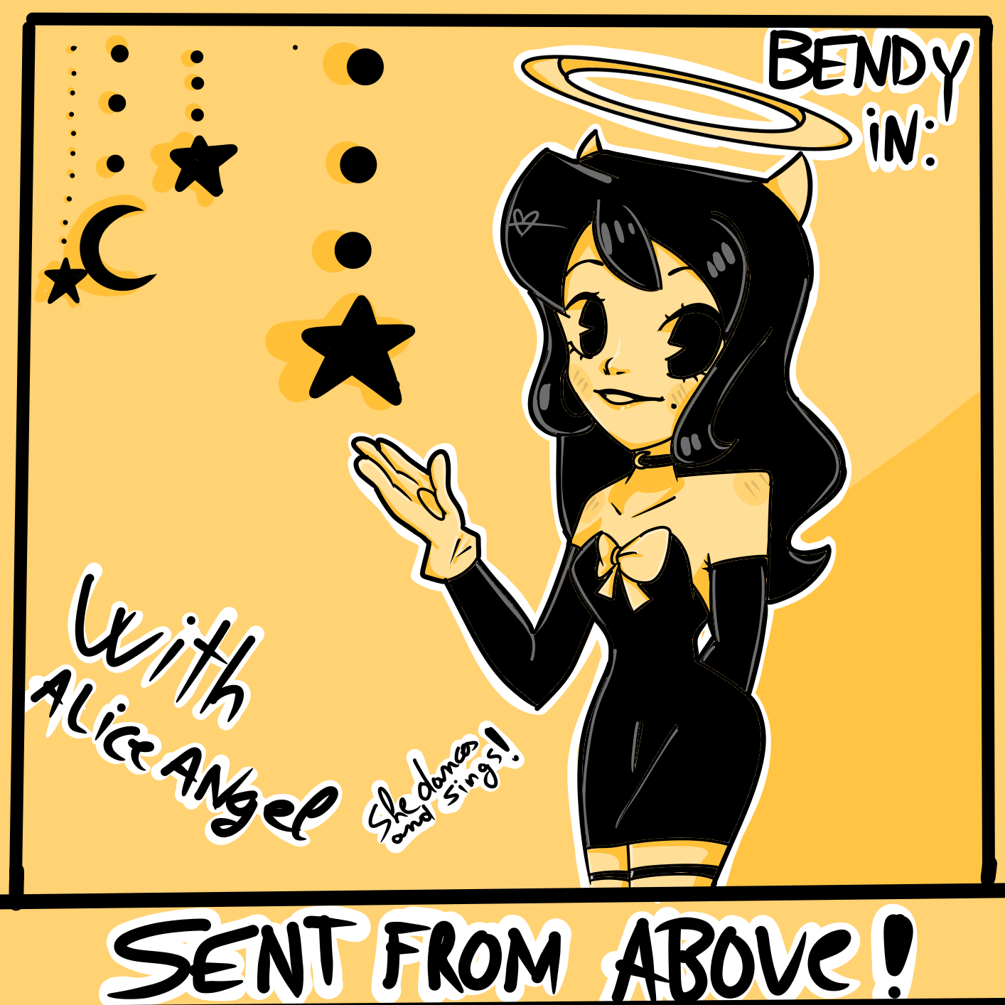 bendy in : sent from above (batim ) Roxi - Illustrations ART street