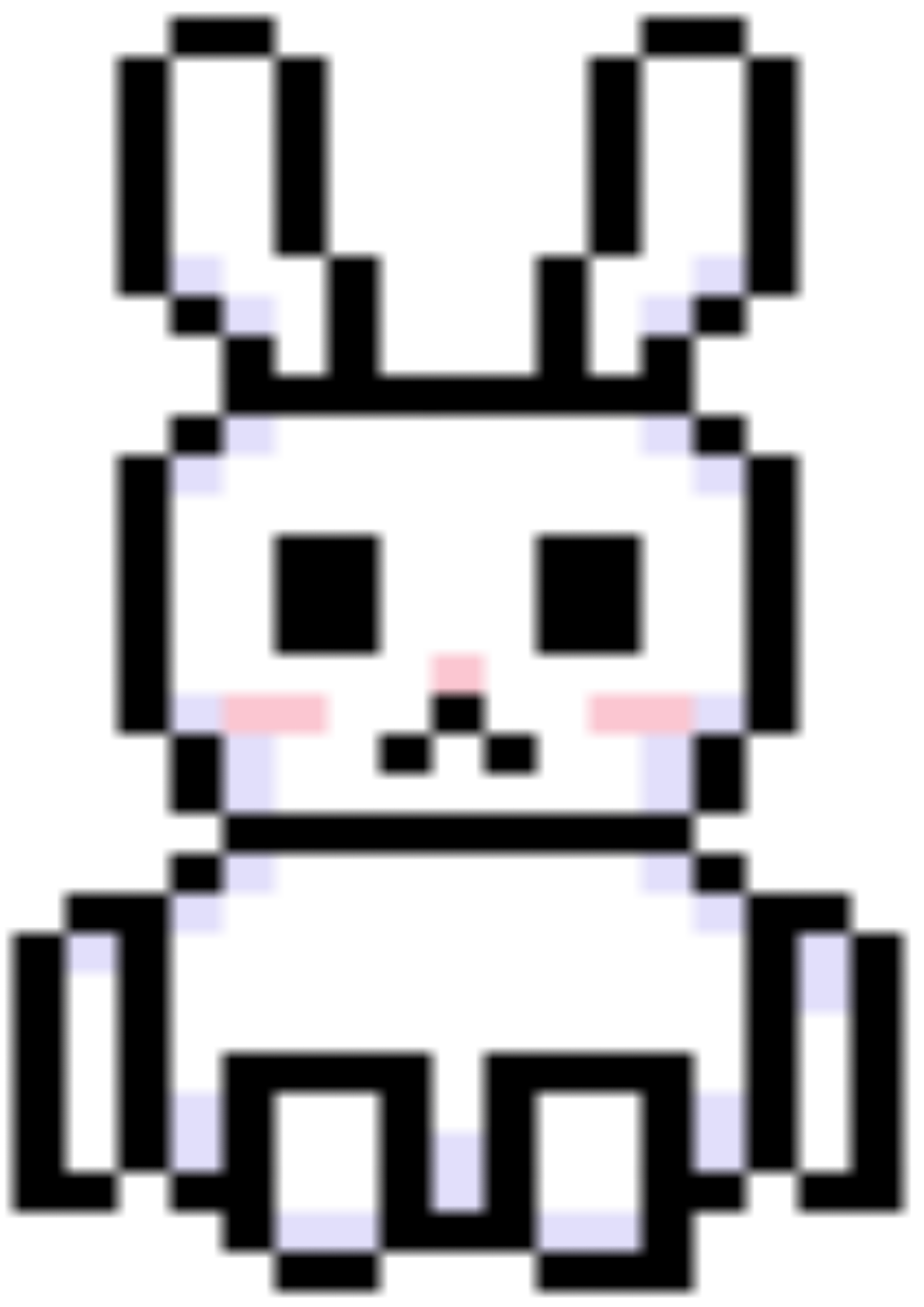 첫 도트! 귀여운 토끼♡(Cute rabbit) 서담홍 - Illustrations ART street