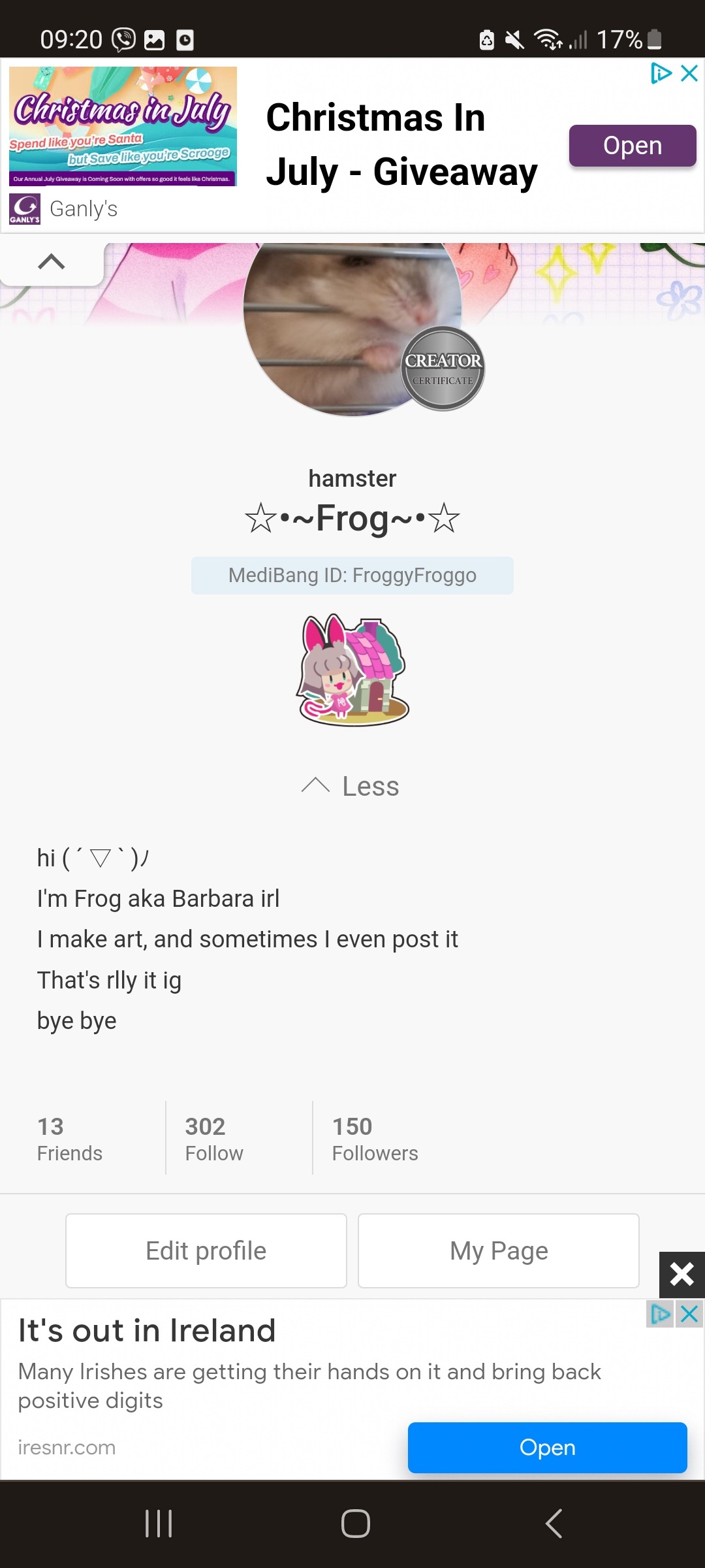 :0 HUH?｜☆•~Frog~•☆的个人话题｜ART street