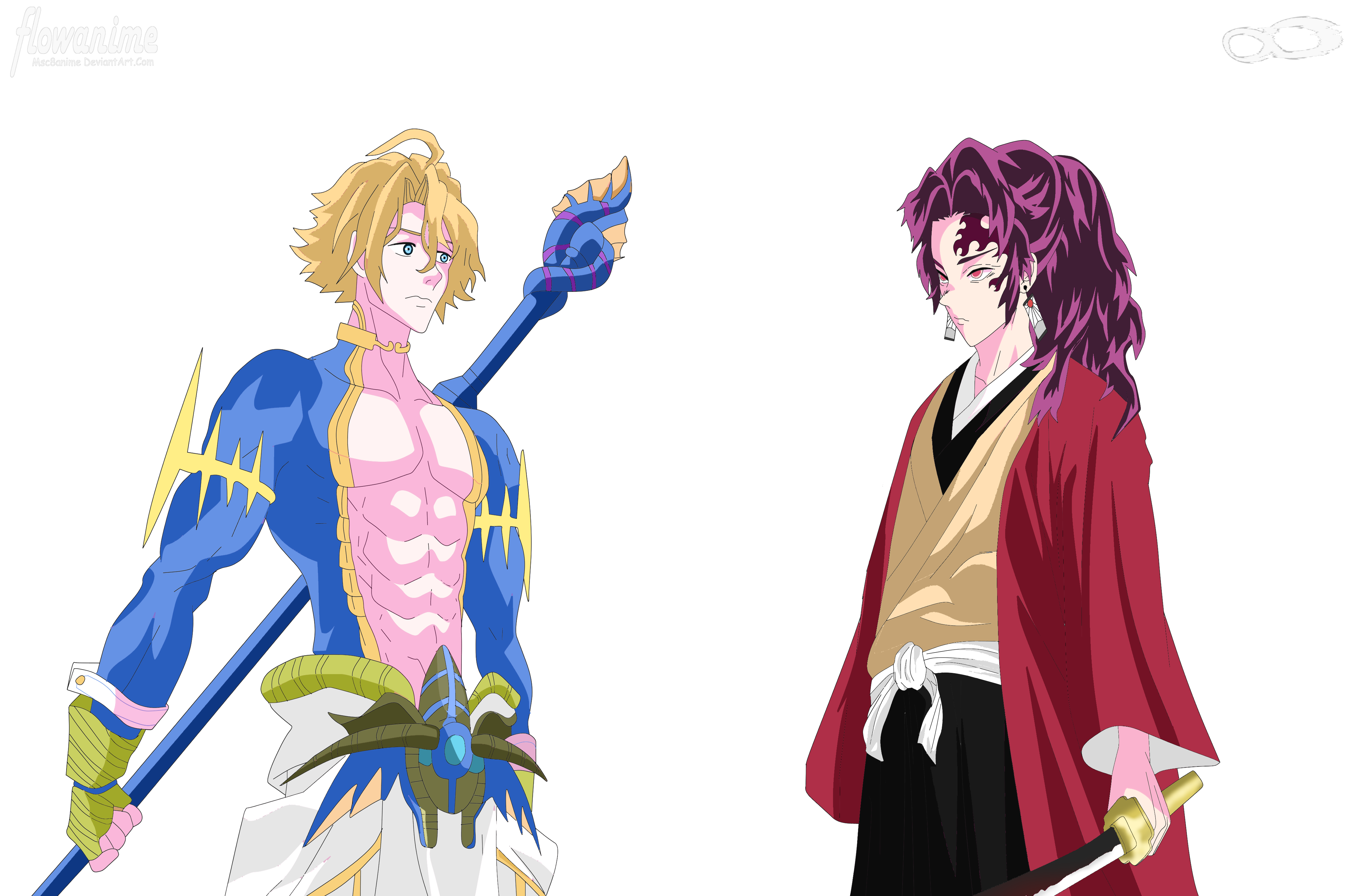 Yoriich (KnY) vs Poseidon (RoR) flow_anime - 插图 ART street