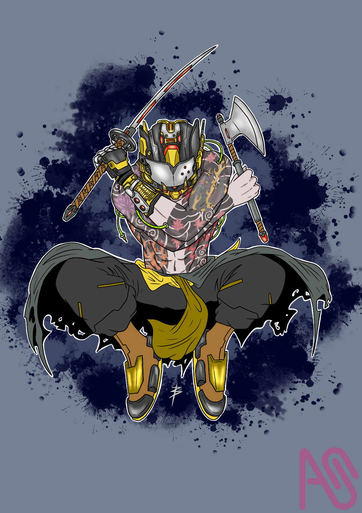 VIKING? NINJA? BATMAN! BIP - Illustrations ART street