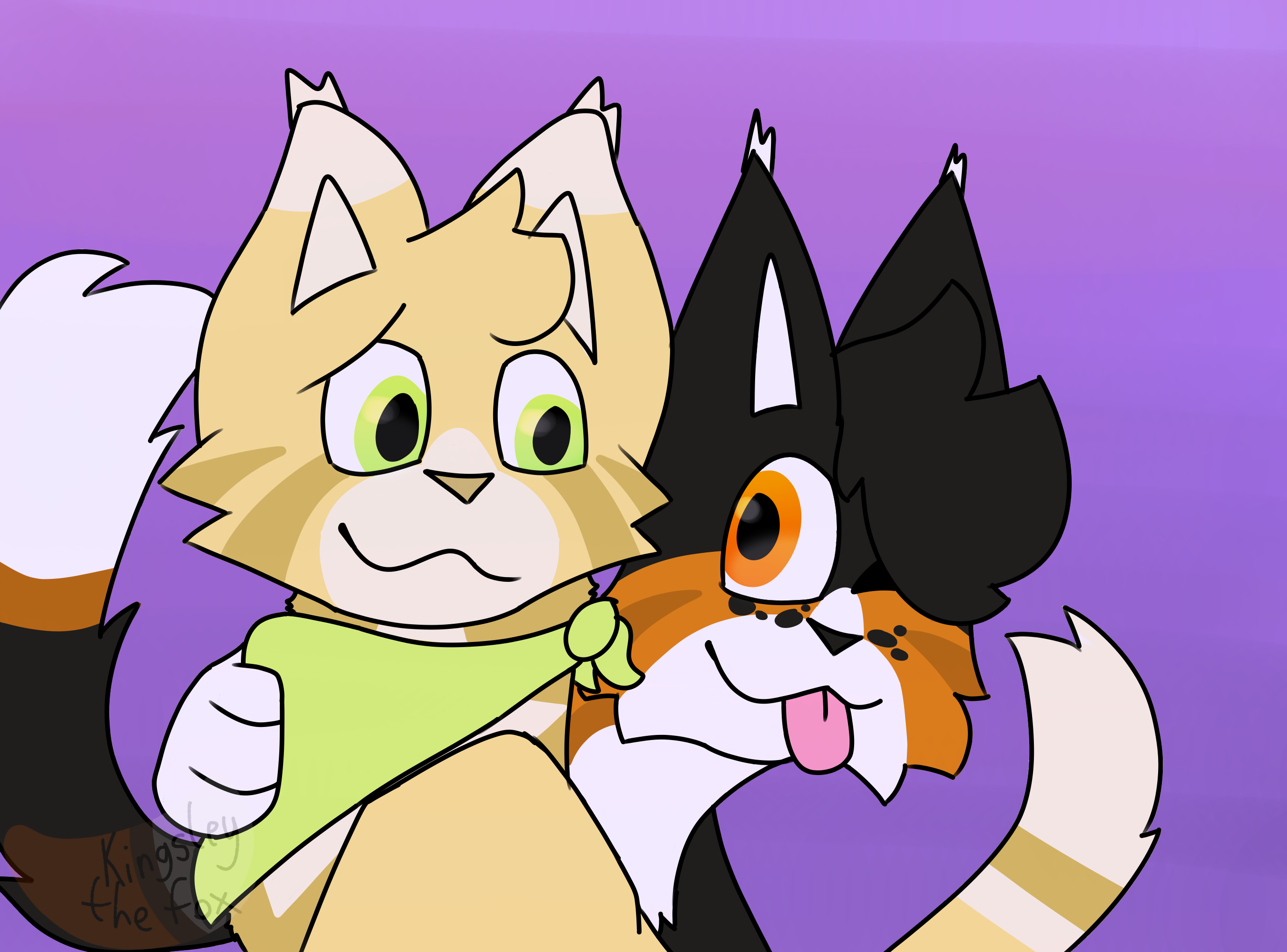 Lucky and Hero AlfieTheFox - Illustrations ART street