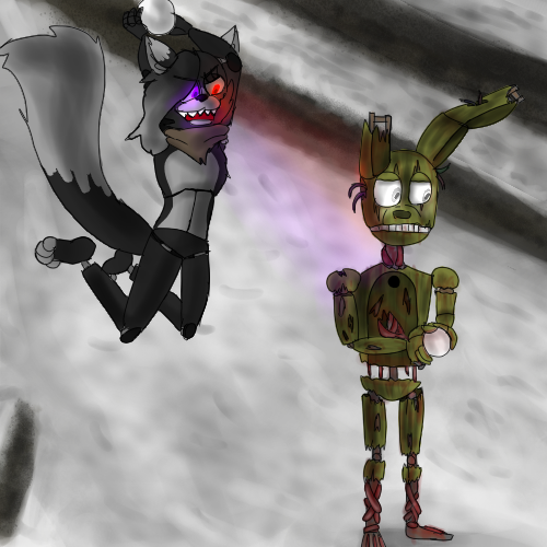 poor springtrap xd Rieka the wolf - Illustrations ART street