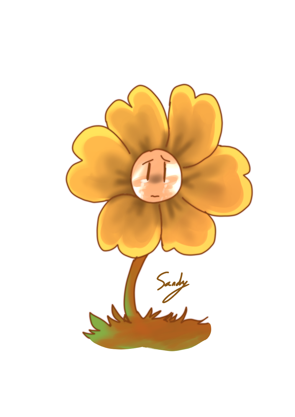 flowey sad Sansdy - Illustrations ART street