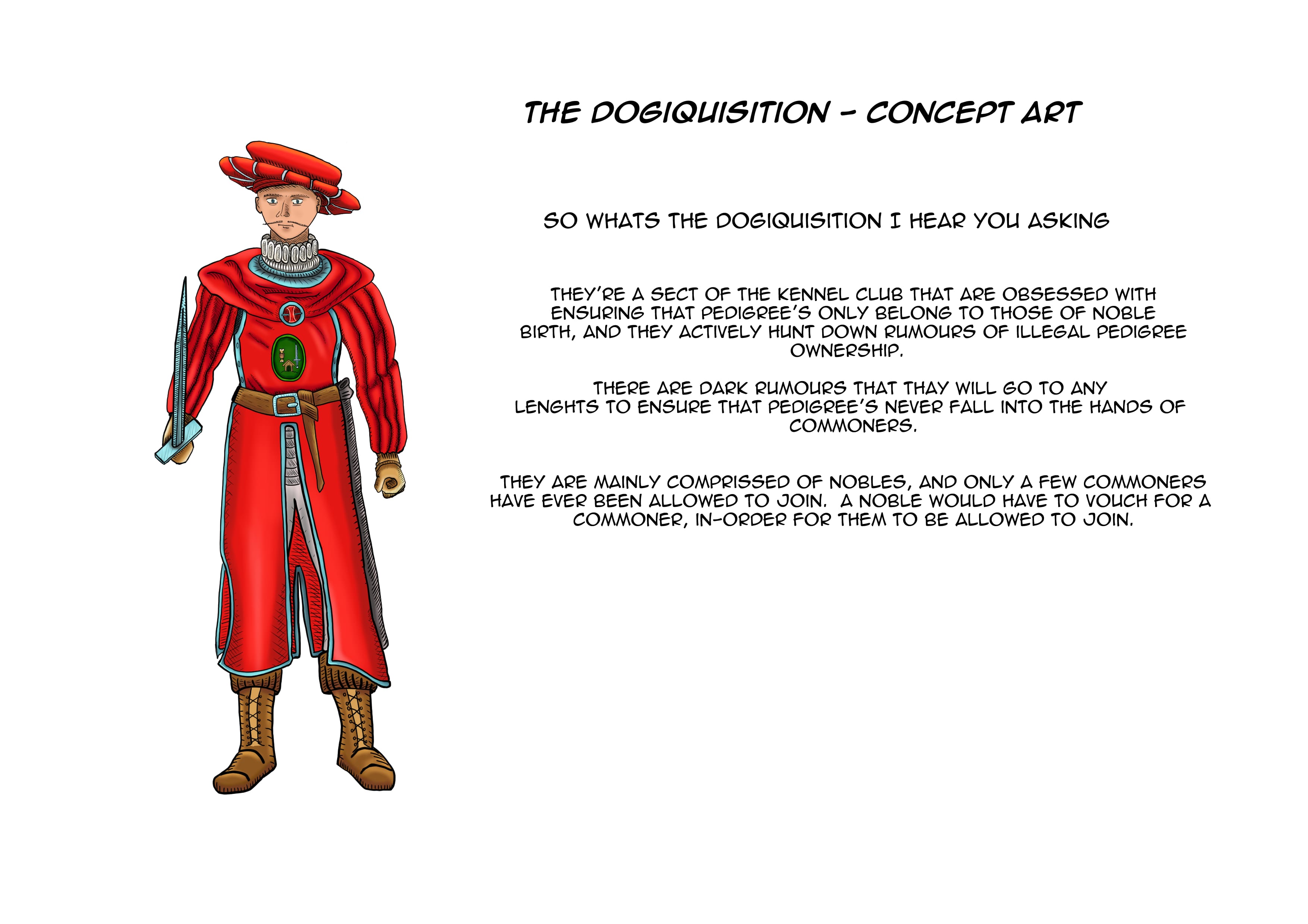 Concept art - the doggyquisition Daddy Duder - Illustrations ART street