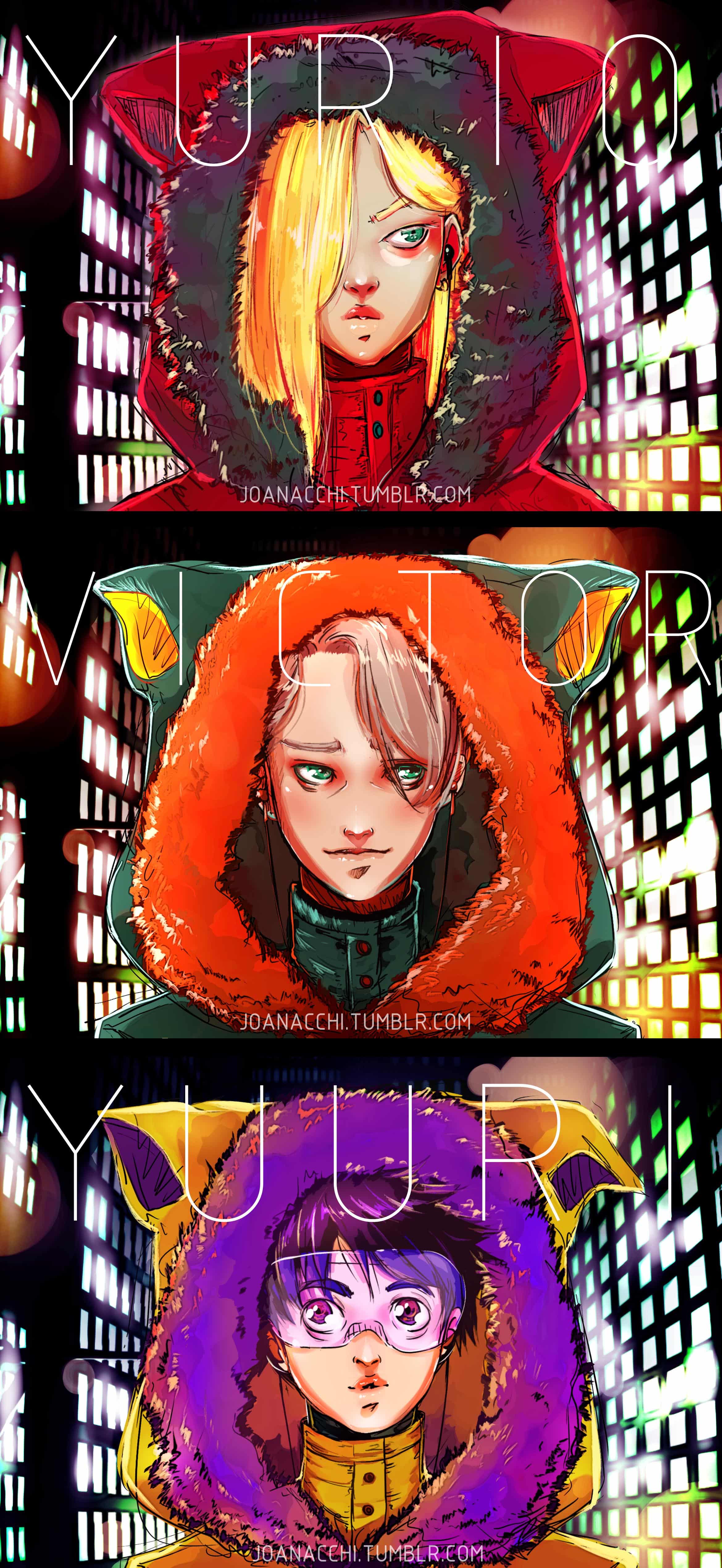 Yurio/Victor/Yuuri Joanacchi - Illustrations ART street