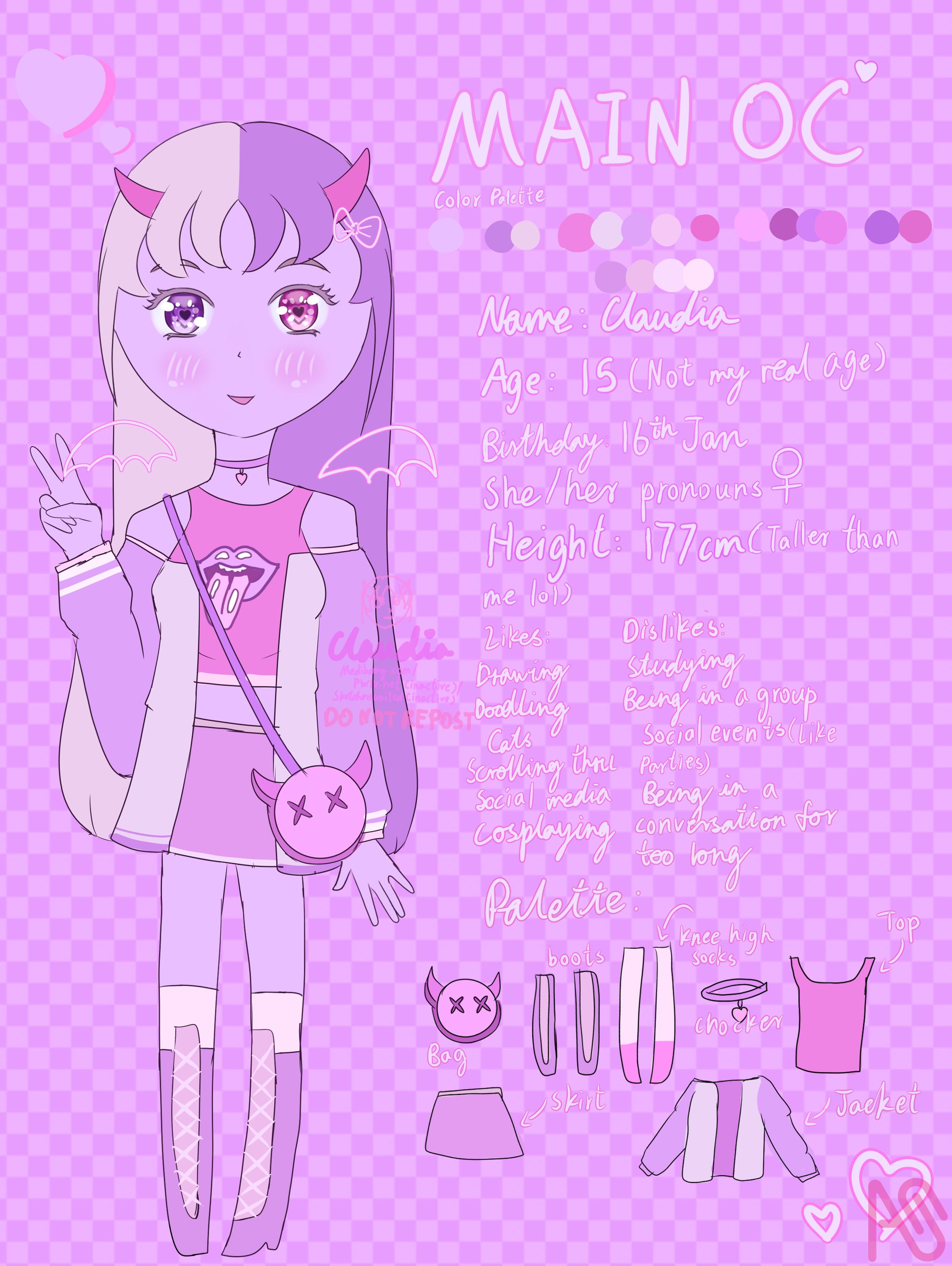 💗💜Main oc!💘😈 (desc) Freaky ice cubes - 插畫 ART street
