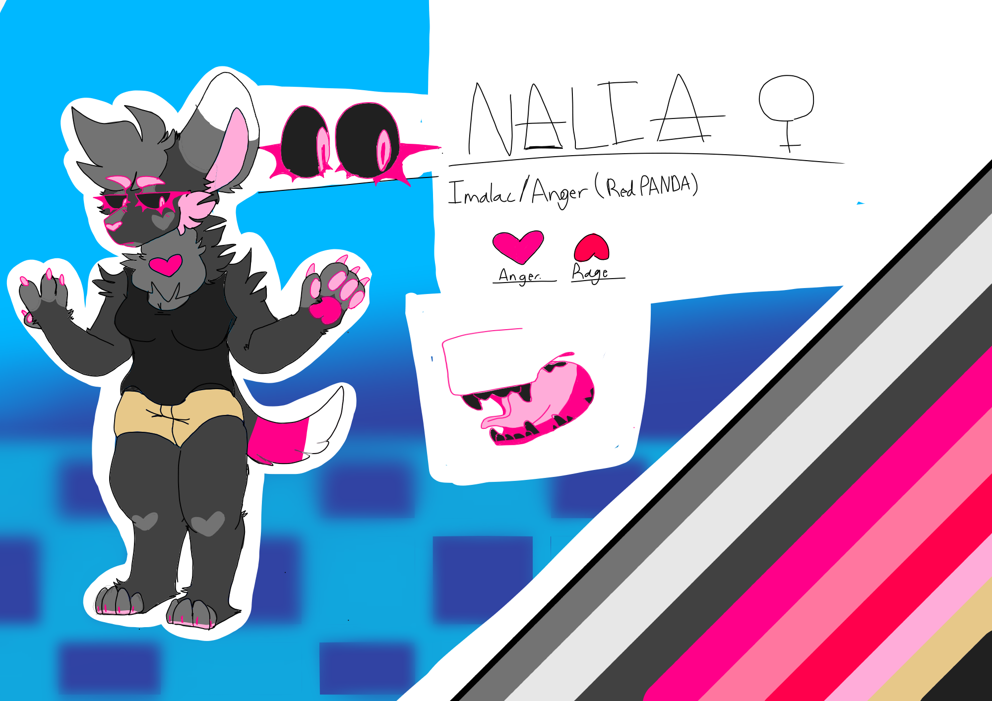 Nalia Ref Sheet! packedmoth - 插图 ART street