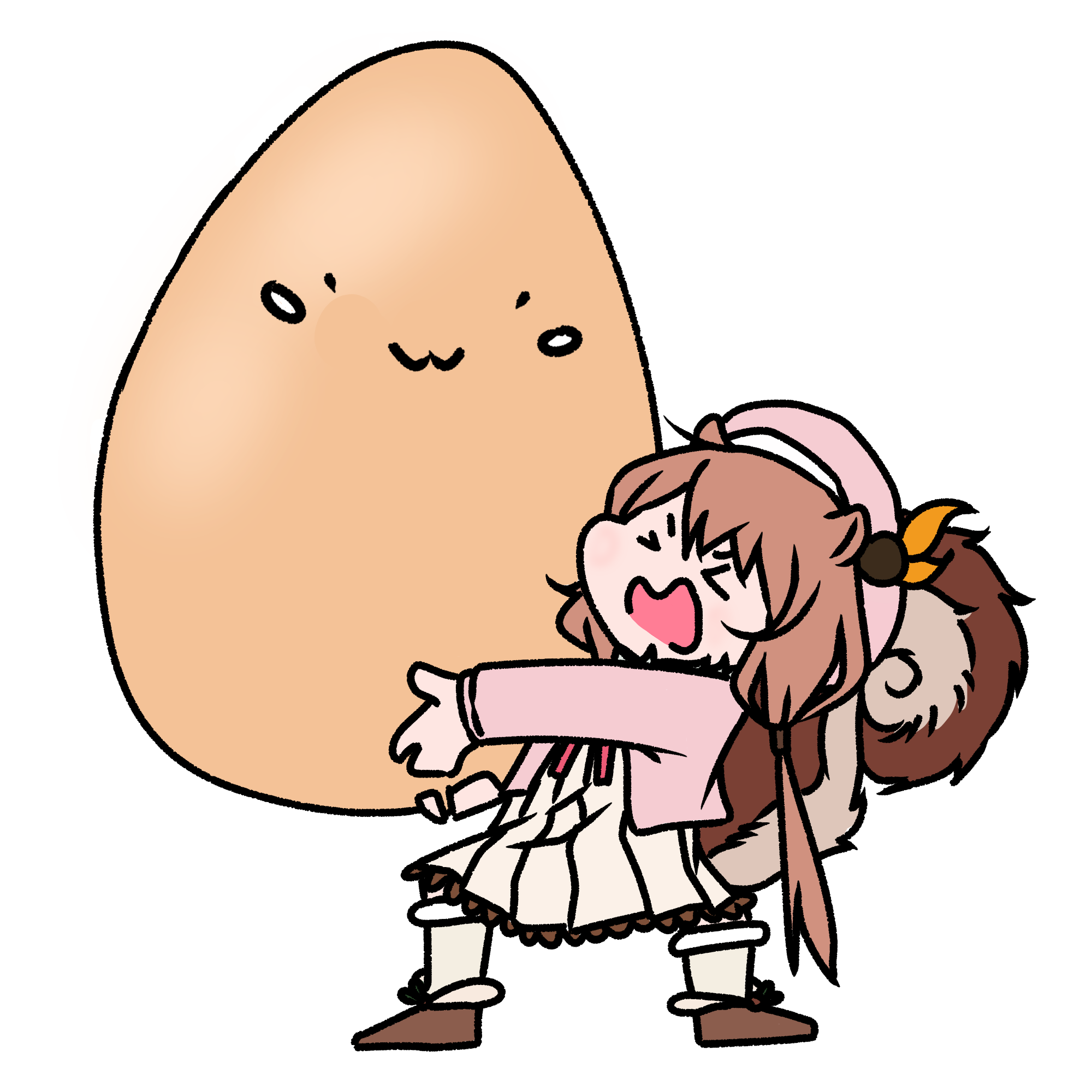 Local Squirrel and her Egg Neriko - Illustrations ART street