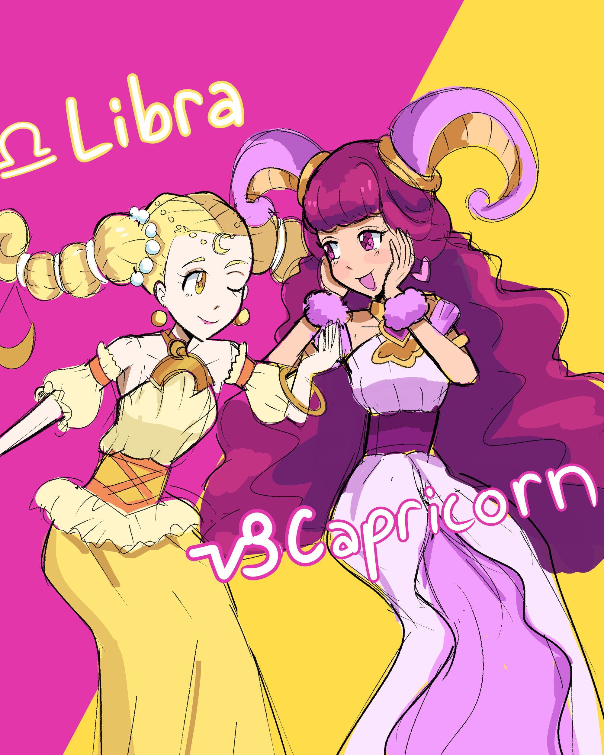 Libra♎️ and Capricorn♑️ gummyshark - Illustrations ART street