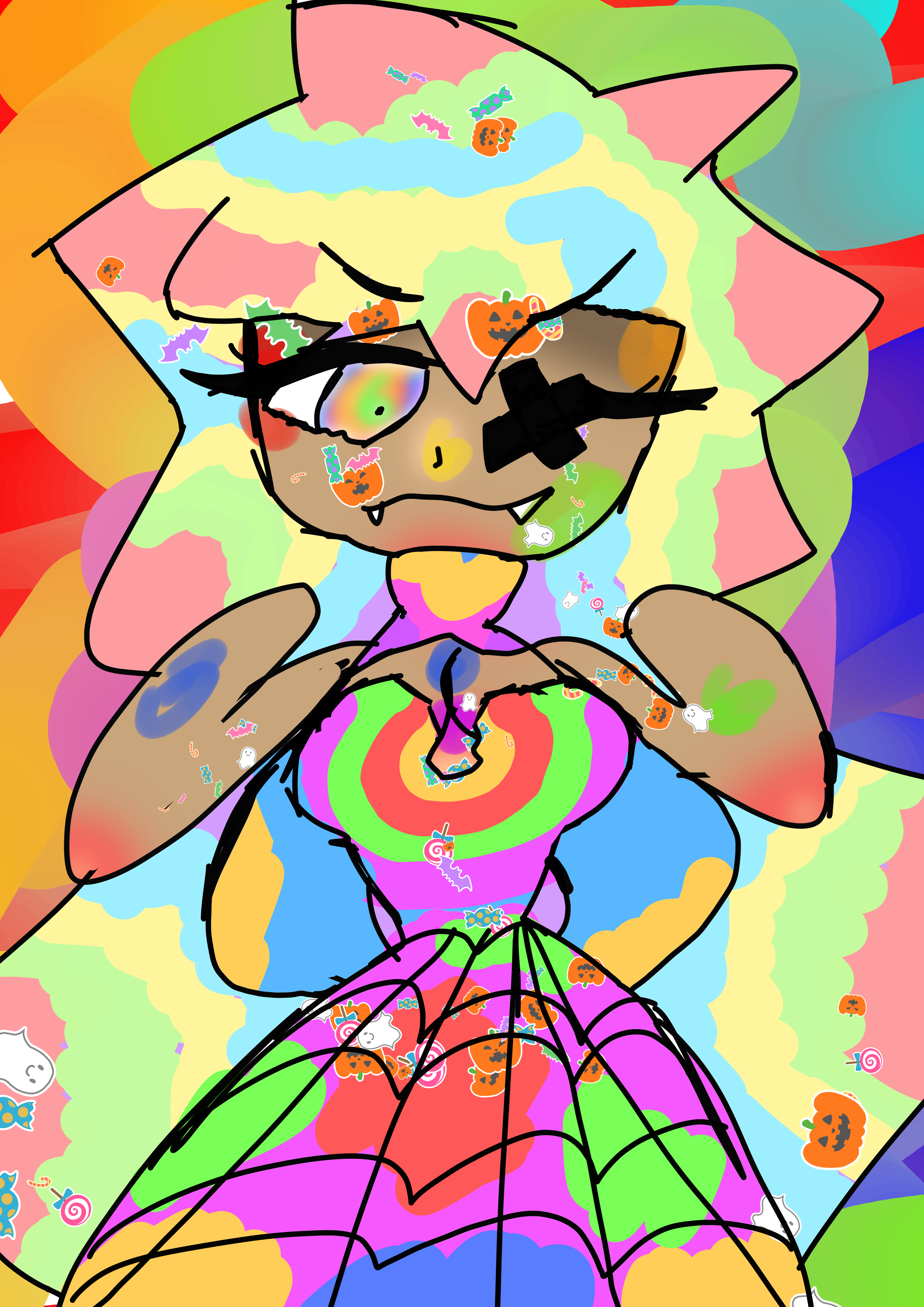 Rainbow spider girl!!! Blueberrie twins - Illustrations ART street