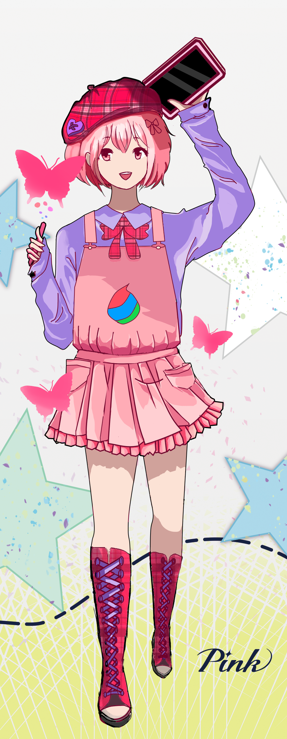 Pink Painter Ririko-chan - Illustrations ART street