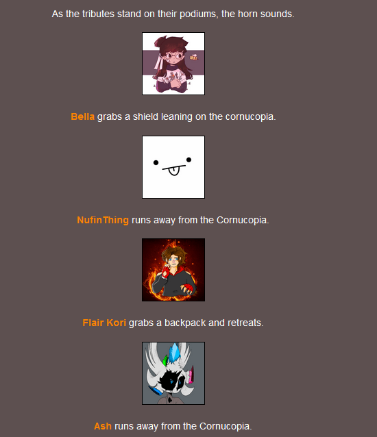 HungerGames1- Cornucopia!｜Leieryx 🍁🌙 (evil)的个人话题｜ART street