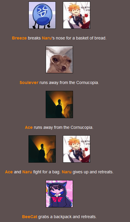 HungerGames1- Cornucopia!｜Leieryx 🍁🌙 (evil)的个人话题｜ART street