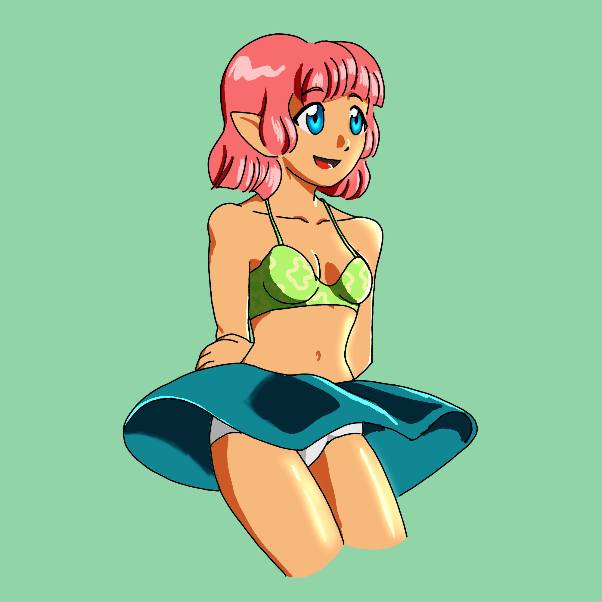 More Painting Practice - Elf Girl itsthles - Illustrations ART street