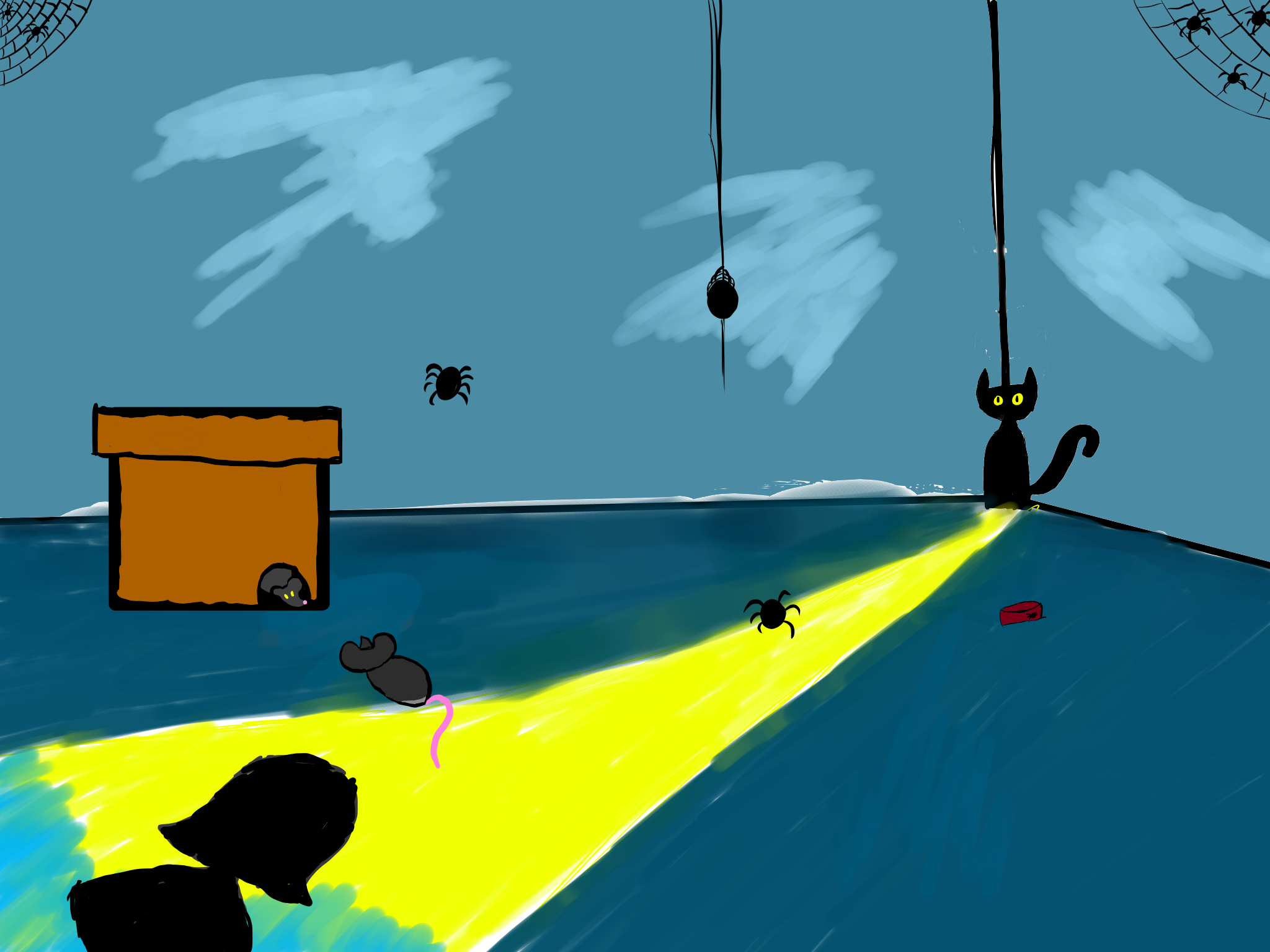 Untitled Loon Dragon Moon - Illustrations ART street