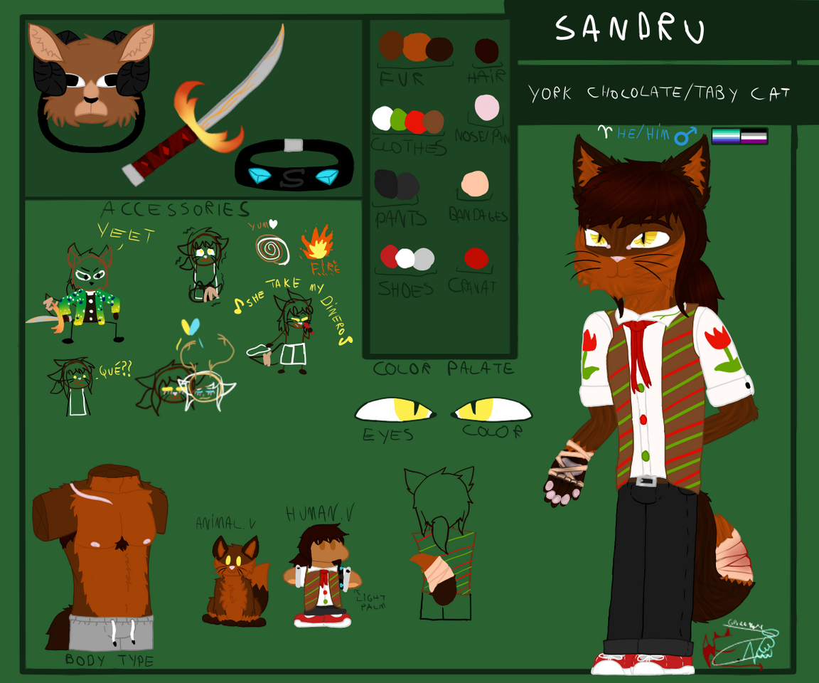 Sandru Ref Sheet GrizzMare 🐻 - Illustrations ART street
