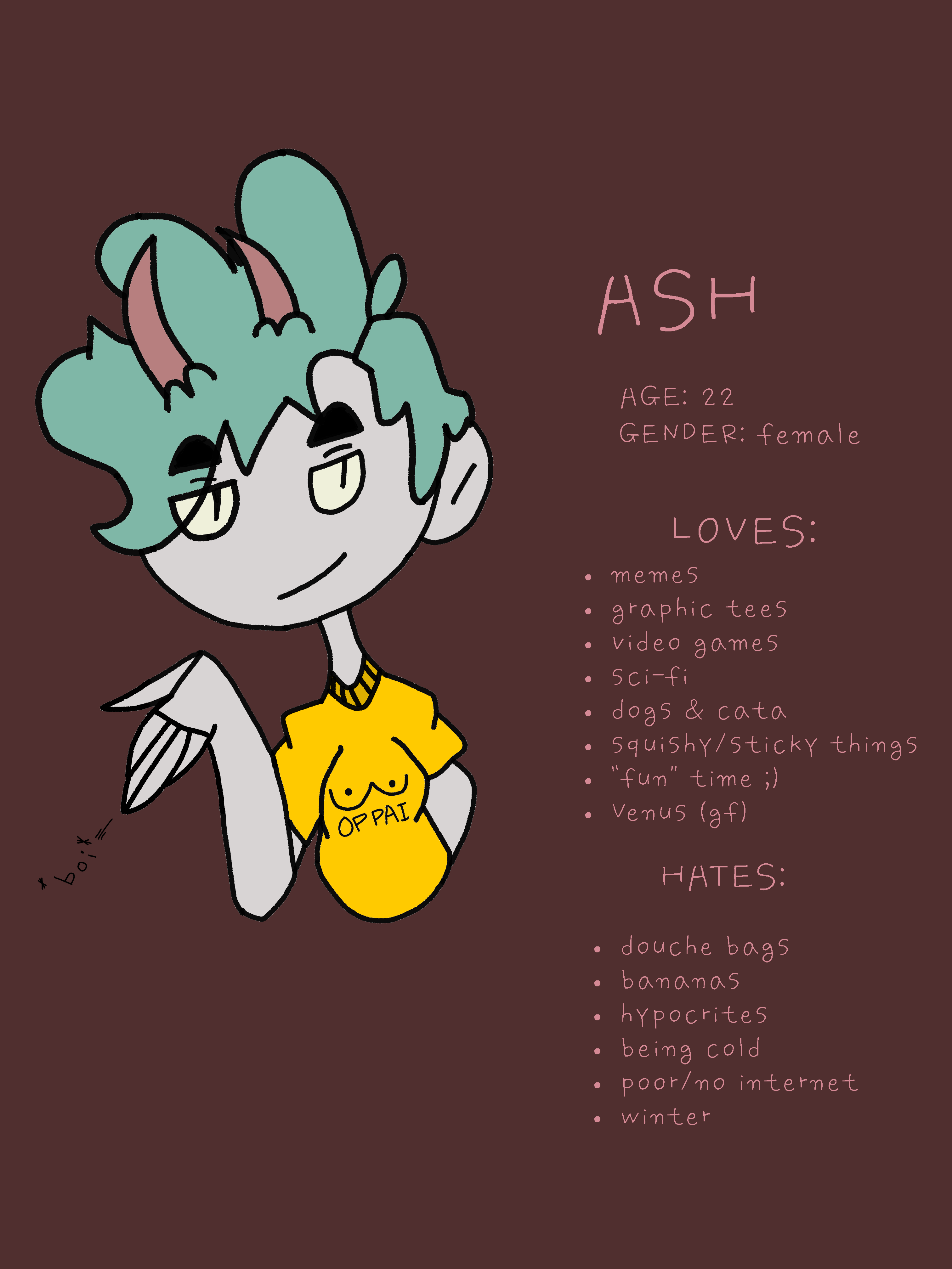 Ash: Ref Sheet Lacunatik (gone) - Illustrations ART street