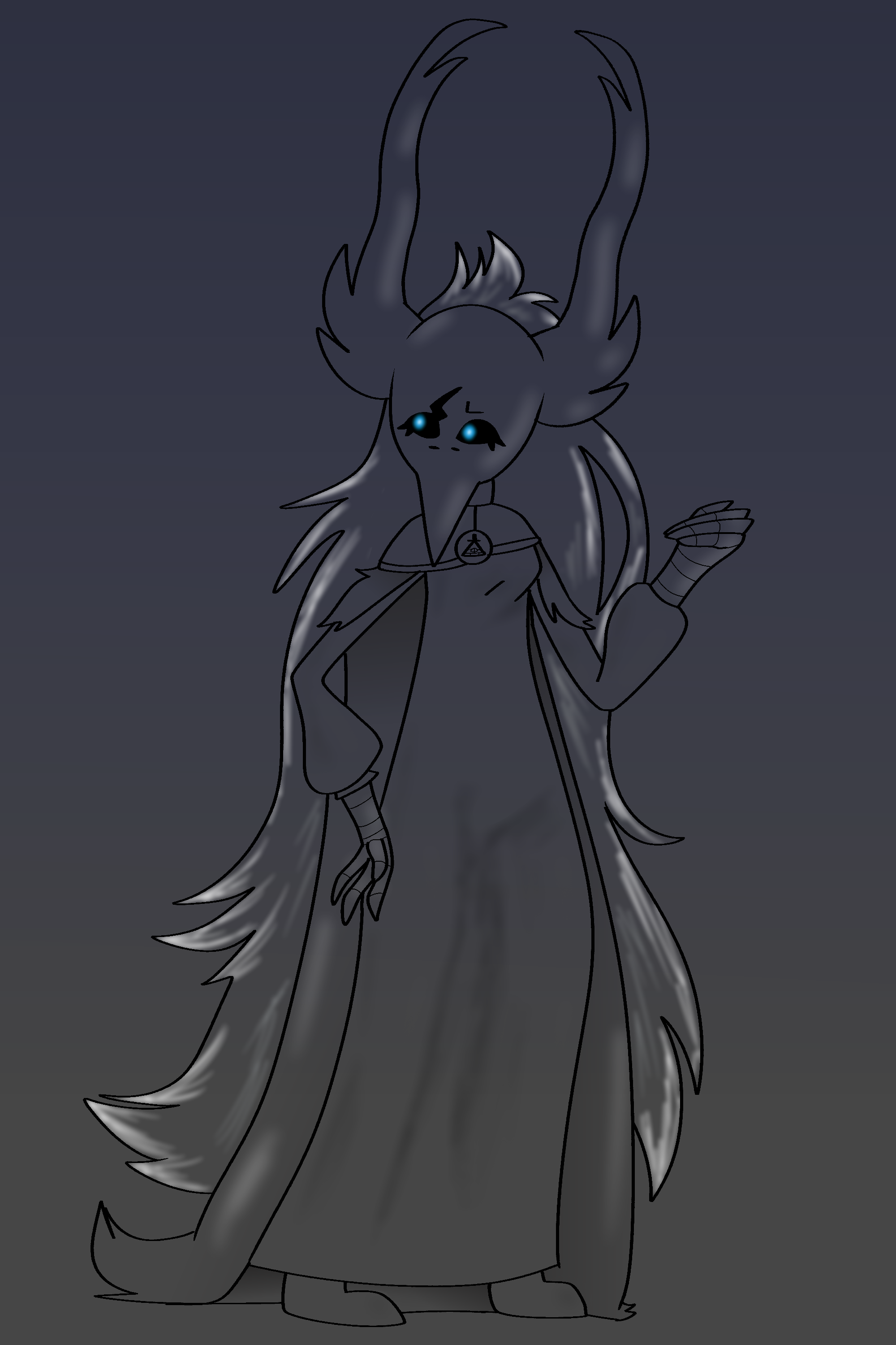 Smudge shading practice Gloomy 👑 - 插图 ART street