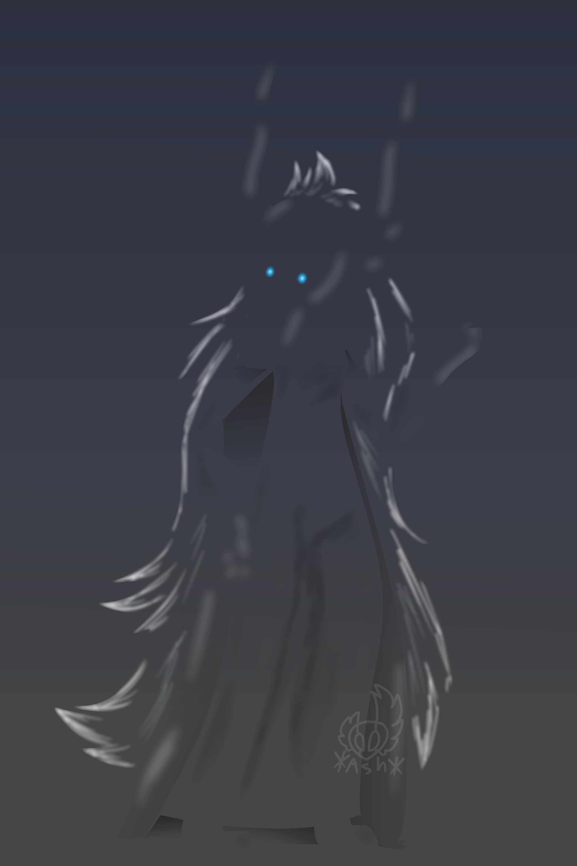 Smudge shading practice Gloomy 👑 - 插图 ART street