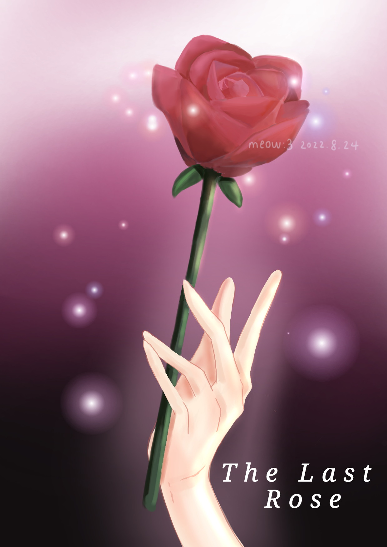 最後一朵玫瑰 infinity cat^･ω･^ - Illustrations ART street