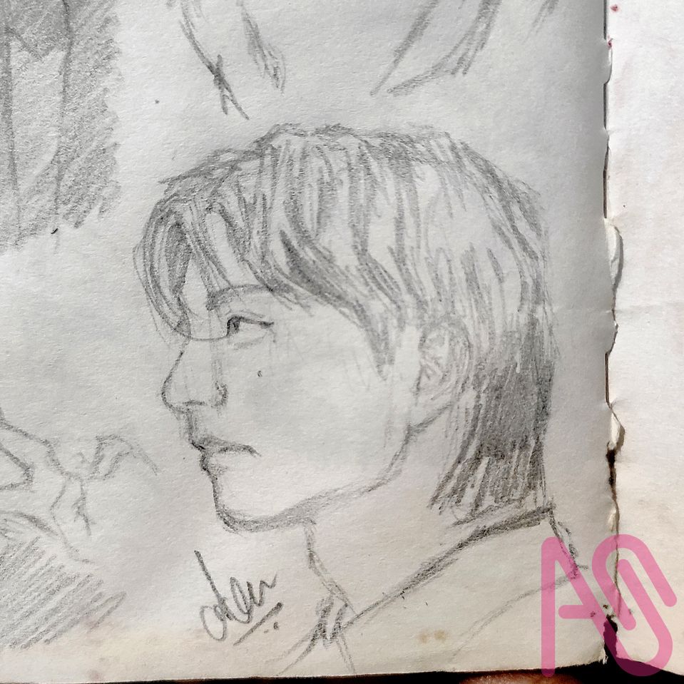 Kim Taehyung, the origin of side profiles Emdeon - Illustrations ART street