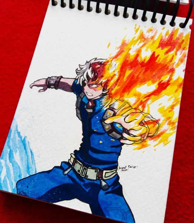 todoroki shoto KunstMaler - Illustrations ART street