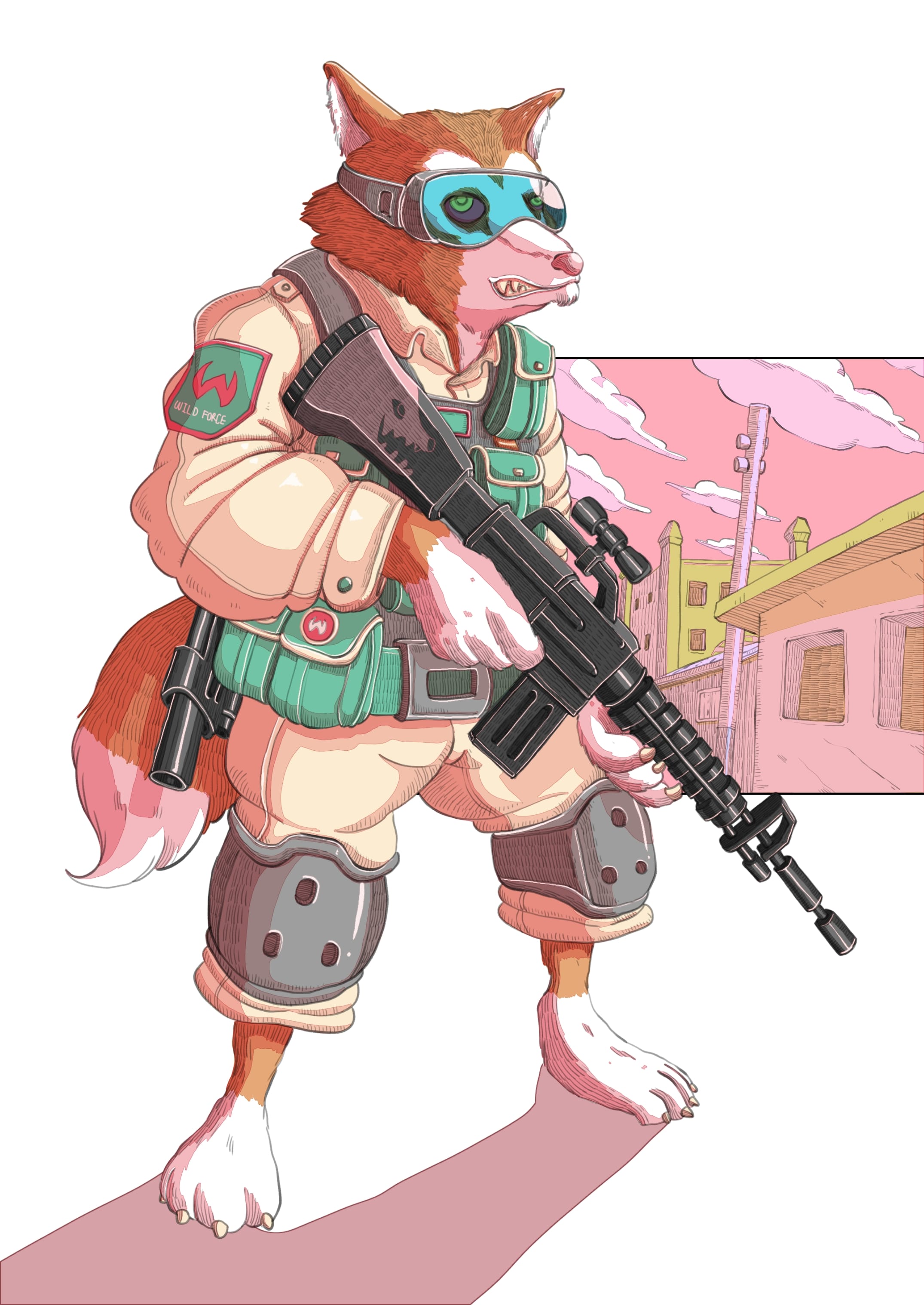 WORLD WILD WAR : WOLF = DELTA FORCE Wutikai - Illustrations ART street