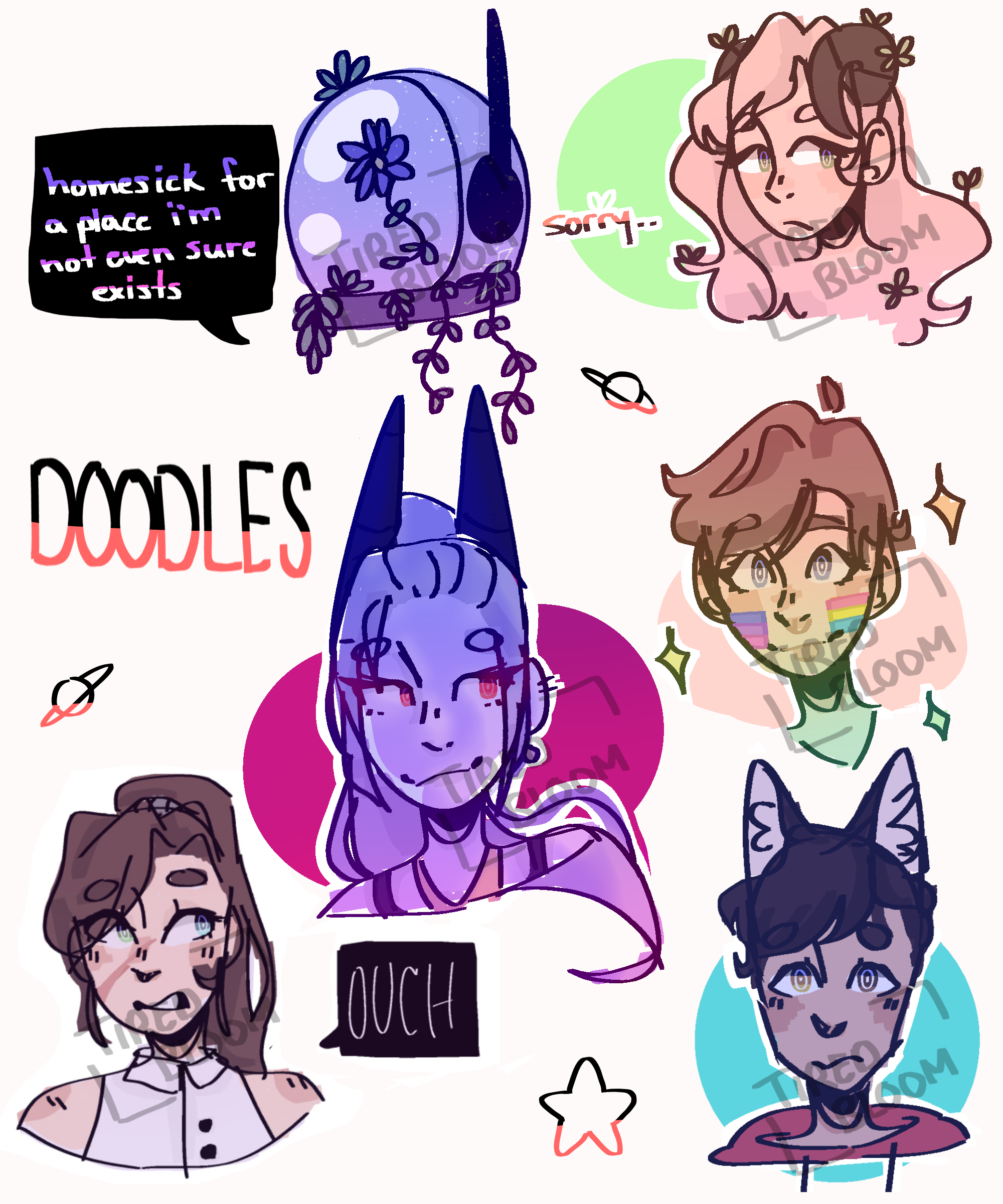 page ‘o doodles tiredbloom - Illustrations ART street