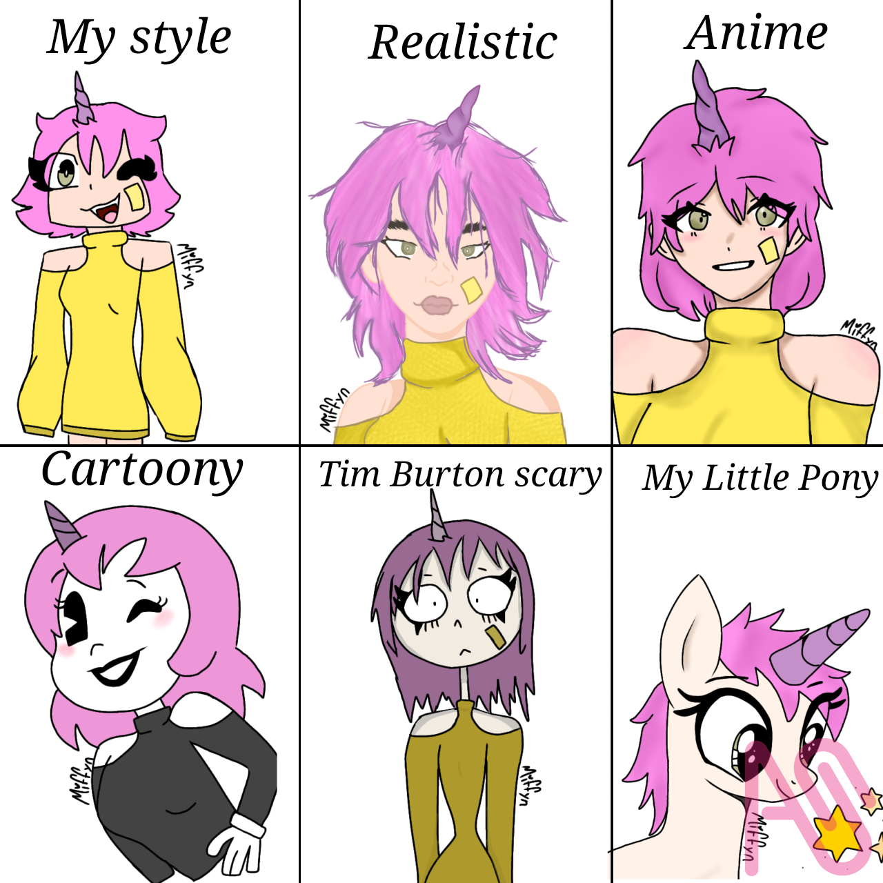 Give me six ways to draw my oc (Remake!) MiffynMiffyn - Illustrations ...