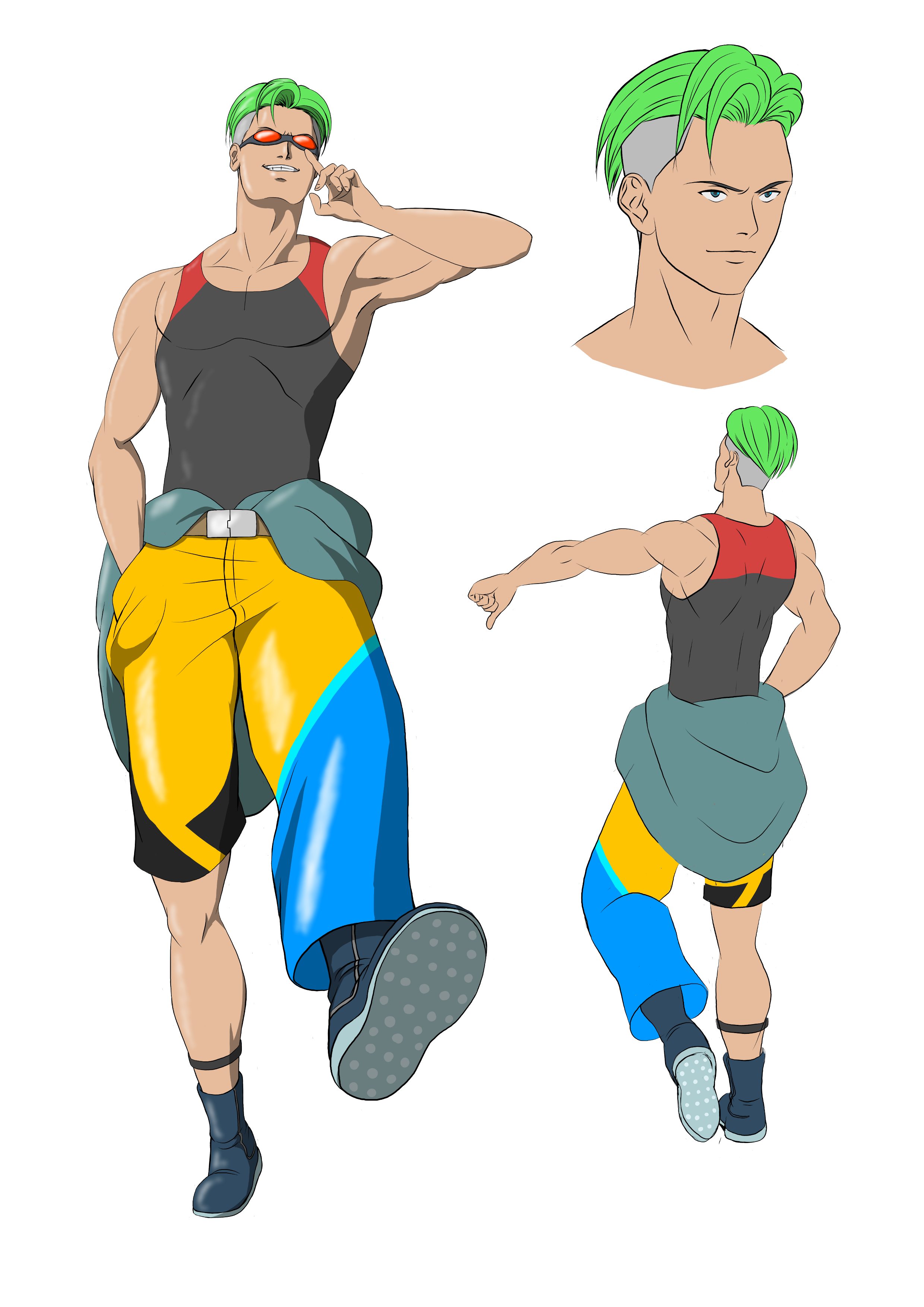 Blue Hunter Original Character Concept jann92 - Illustrations ART street