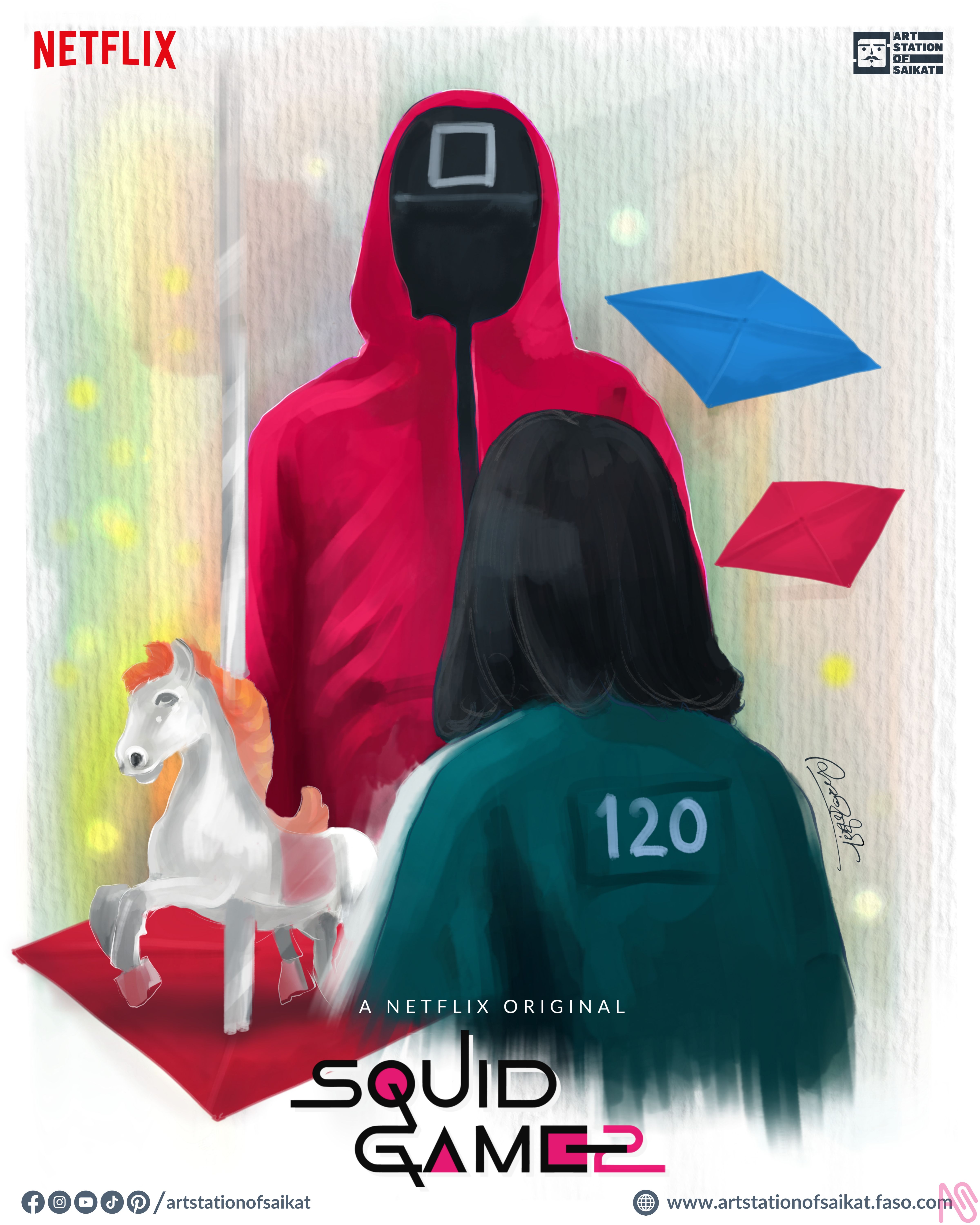 Squid Games 2 : Fan made poster Saikat Chowdhury - Illustrations ART street