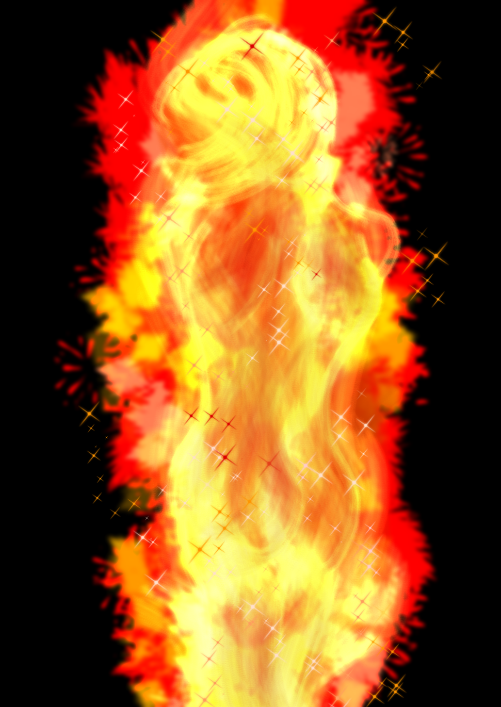 girl fire Key painter - Illustrations ART street