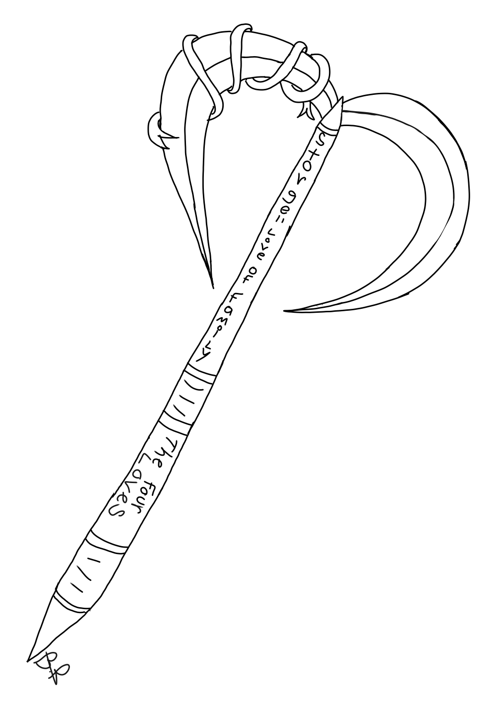 heart scythe ( my cuphead oc's weapon ) Pop☆Candy - Illustrations ART ...