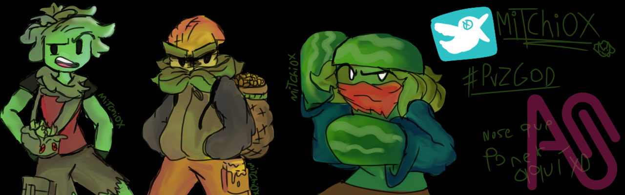 pvz god roof plants (catapults) MiTchiox - Illustrations ART street