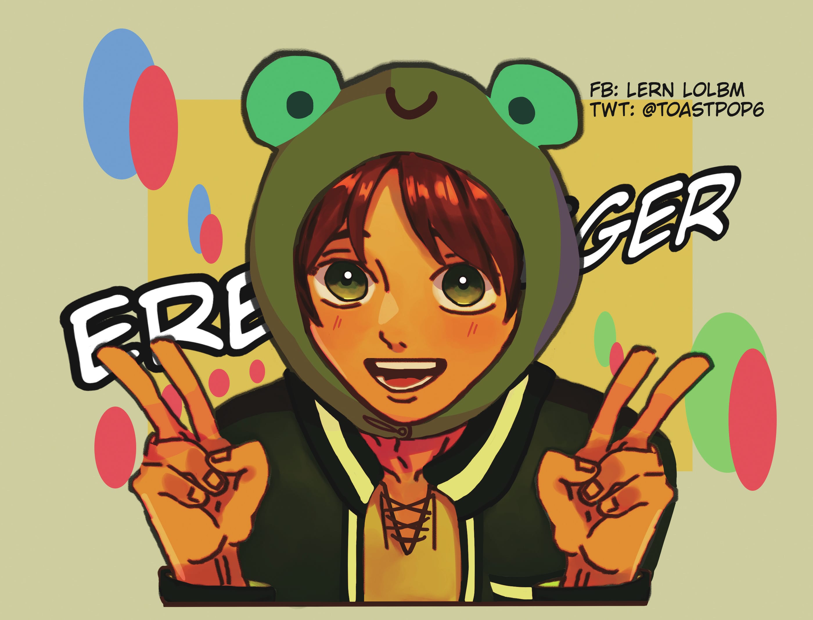 Eren with frog hat ToastPop - Illustrations ART street