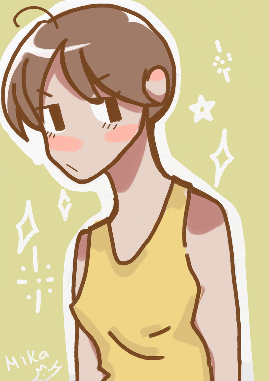Simple acrilic drawing Mikaela - 插图 ART street