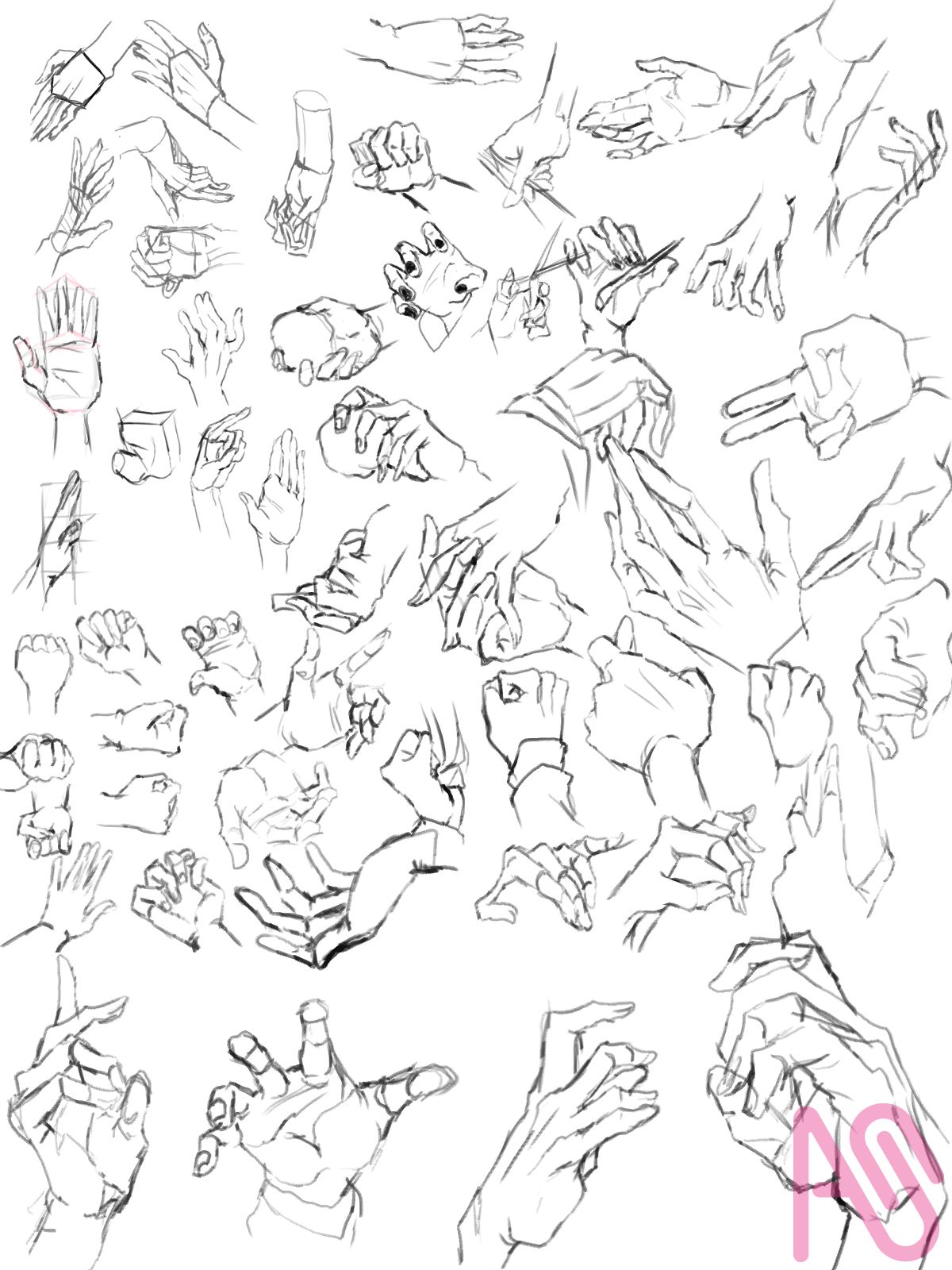 hand study BM8523 - Illustrations ART street