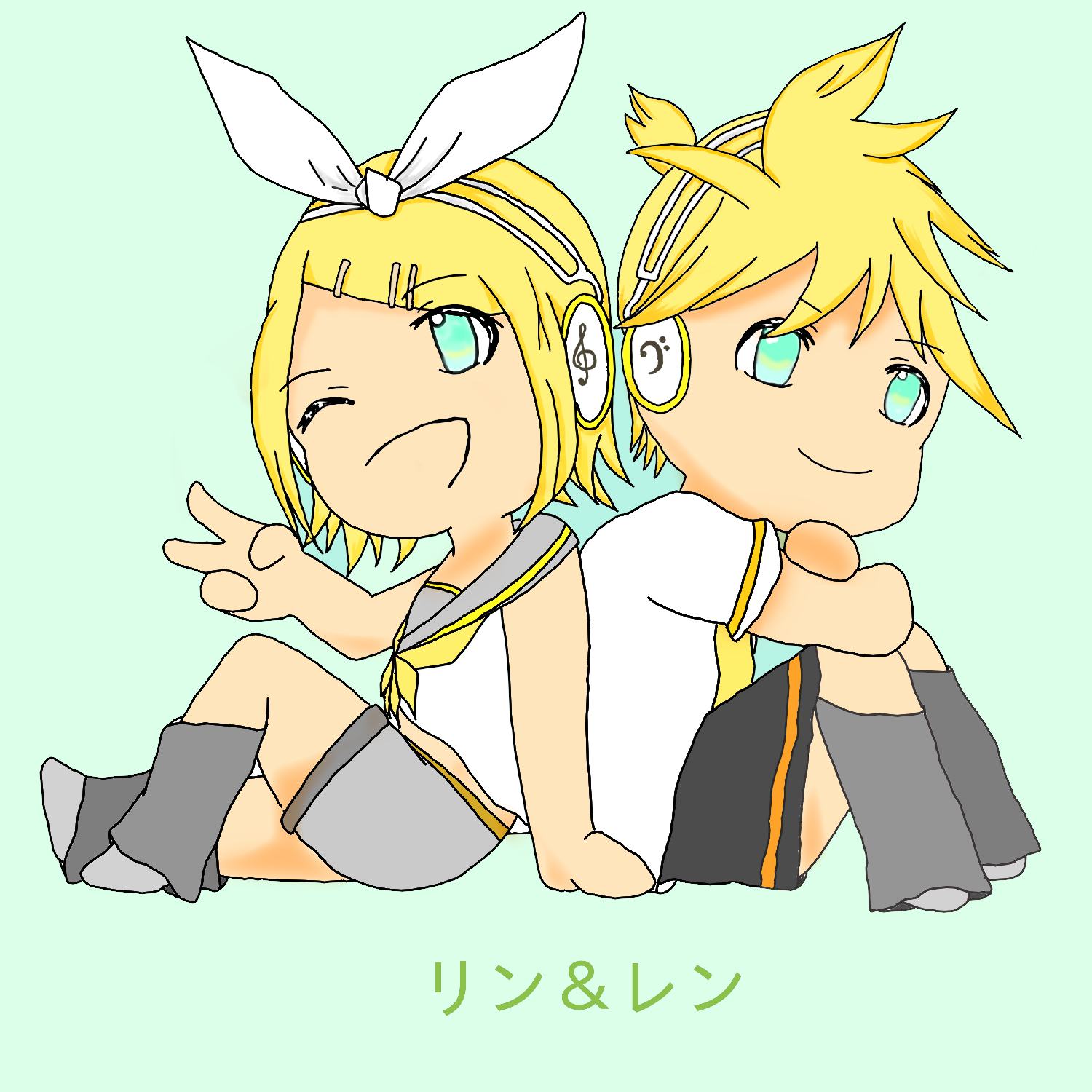 鏡音リン・レン シシカバブ - Illustrations ART street