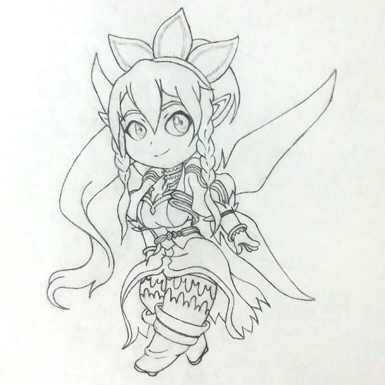 Chibi Leafa-chan ManaMi - Illustrations ART street