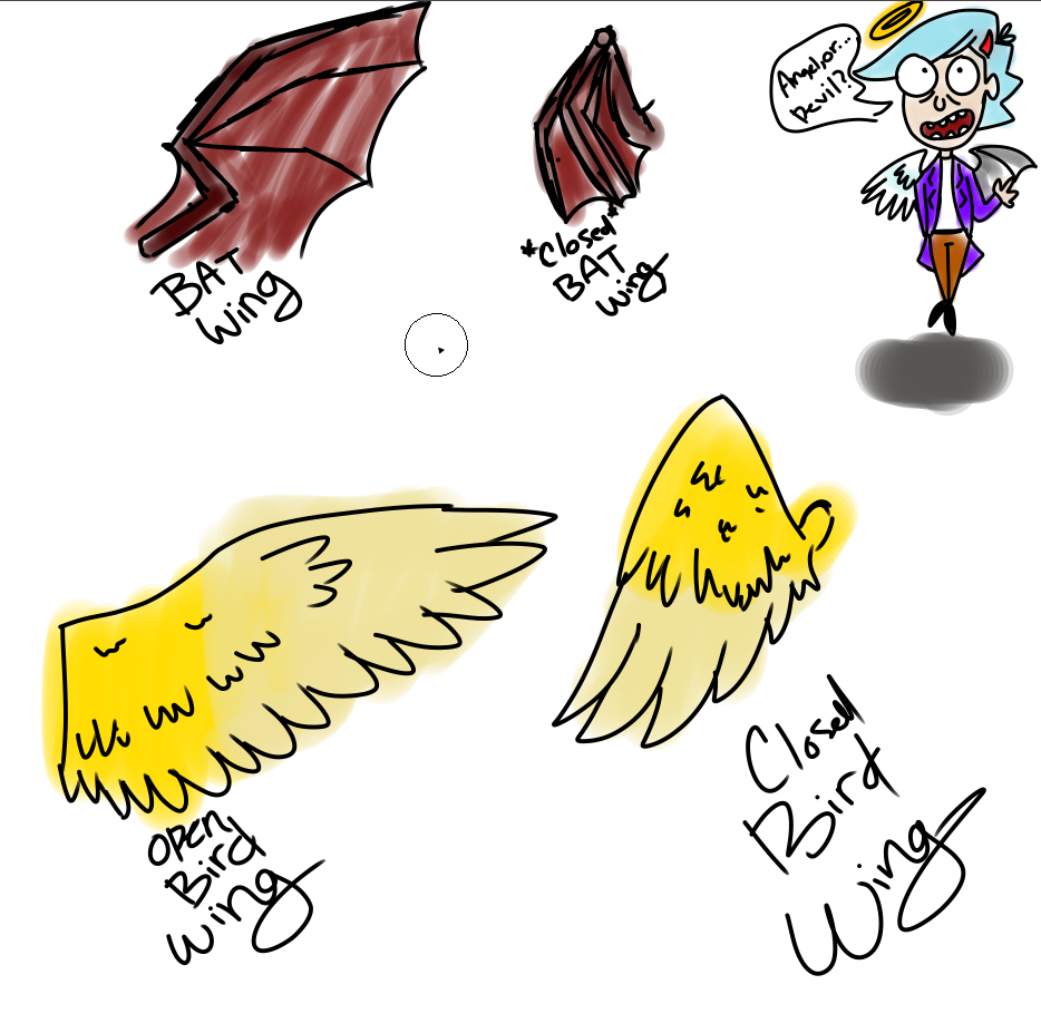 Wing examples {Old art} Artist Rick|Girl Rick| - Illustrations ART street