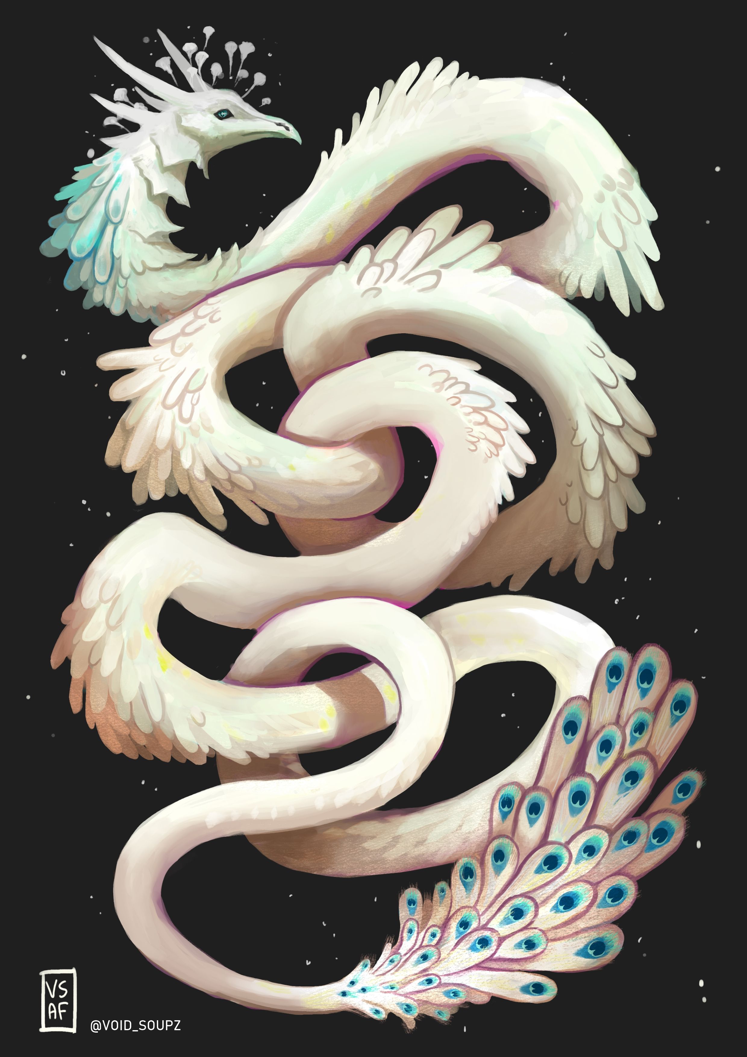 white dragon Voidsoup - Illustrations ART street