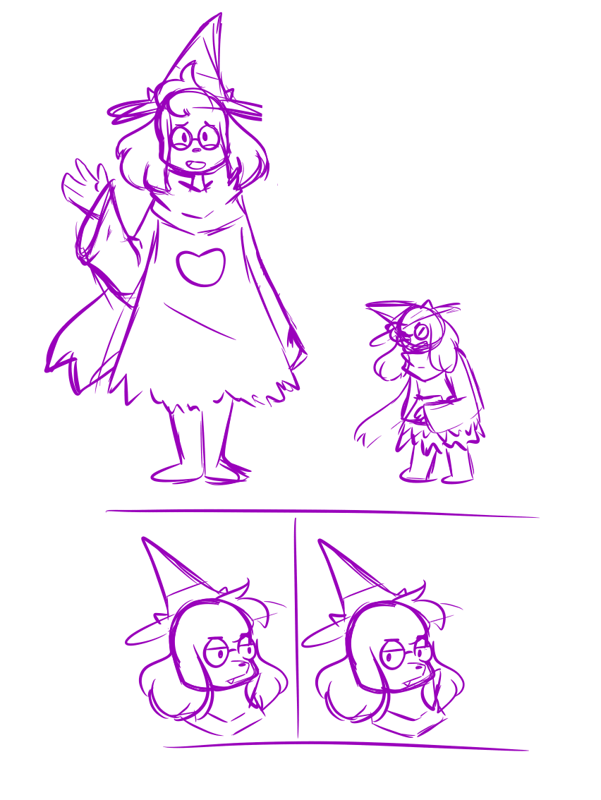 ralsei sketches 7eventhwheel - Illustrations ART street