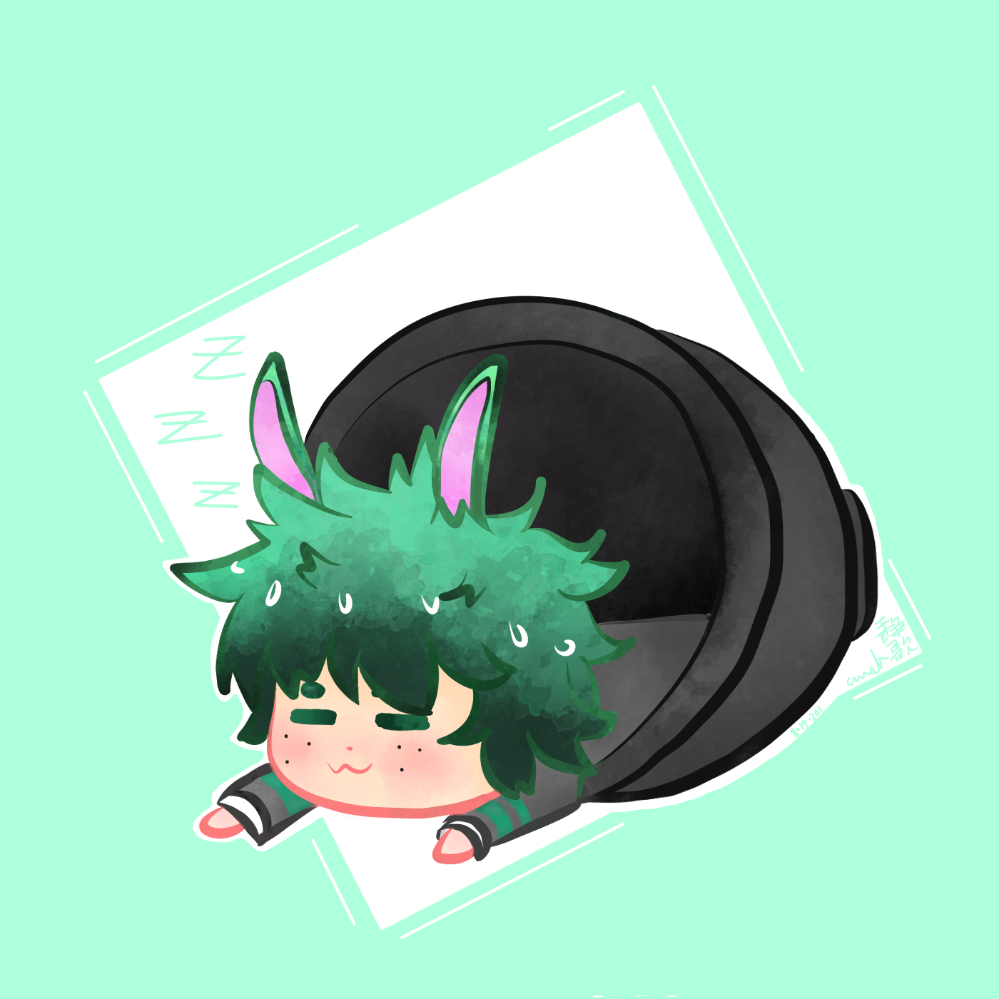 Deku in a bowl!!! OkamiiChaaan - Illustrations ART street