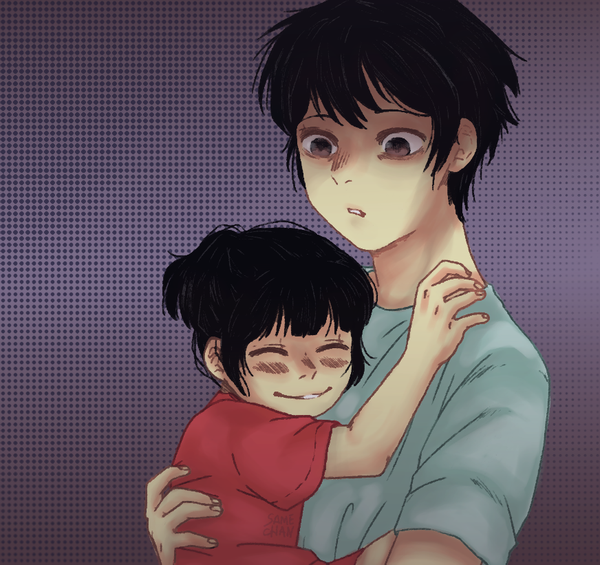 Ayano and her dad Same kun - Illustrations ART street