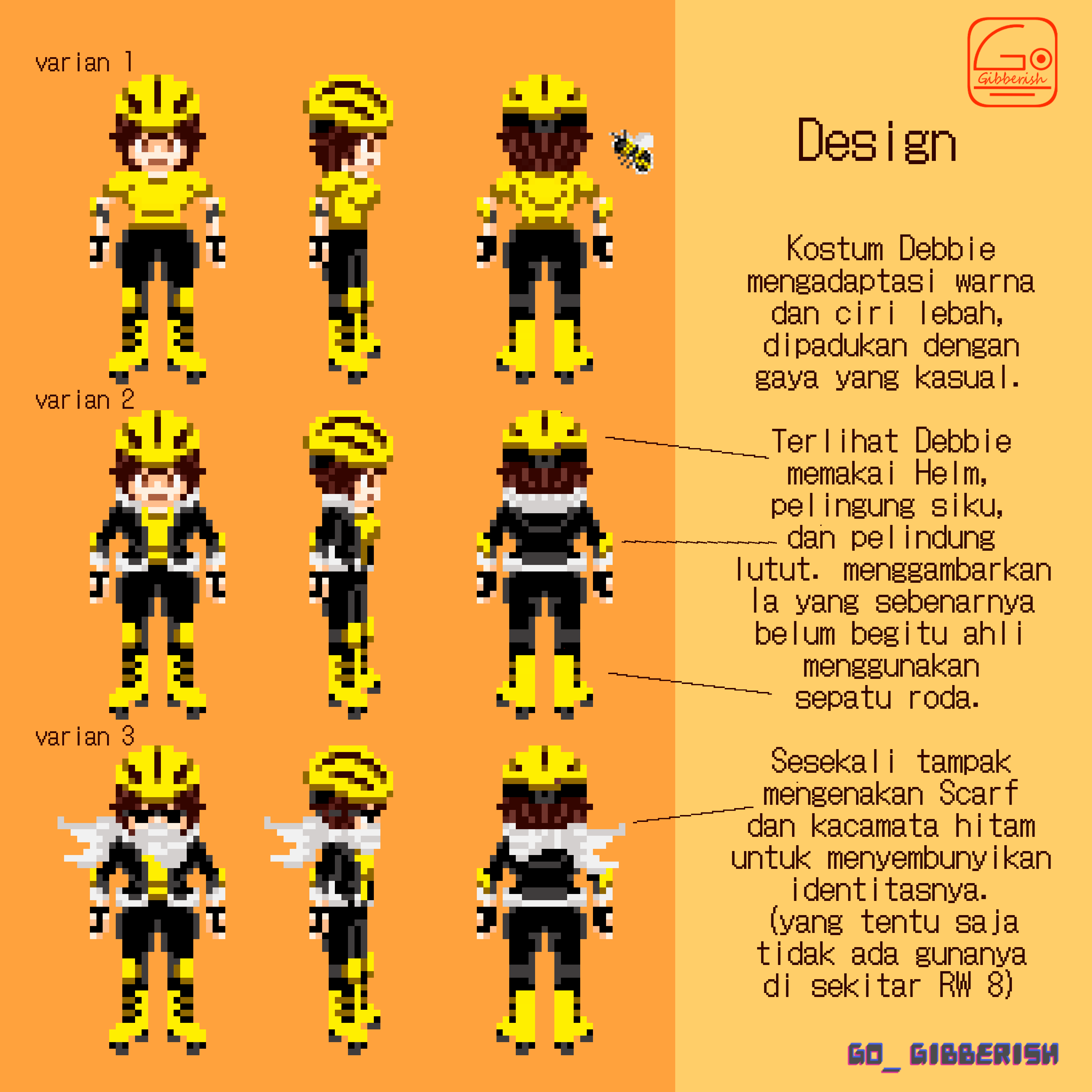 Debbie the Bee: Sprites go_gibberish - Illustrations ART street