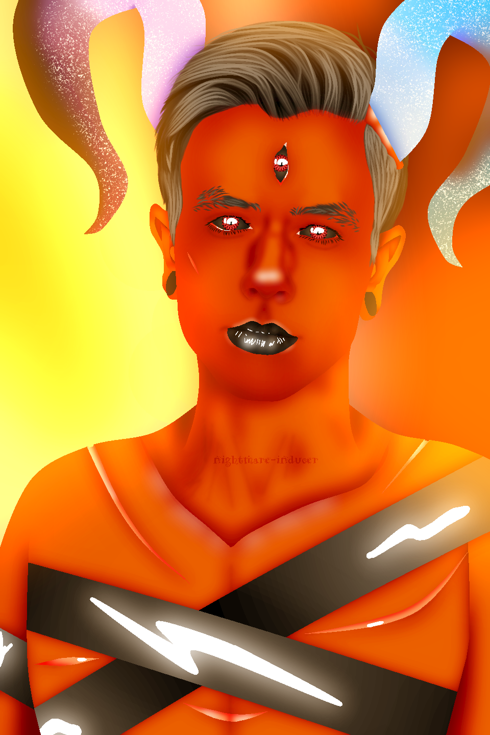 Demon OC NightmareInducer69 - Illustrations ART street