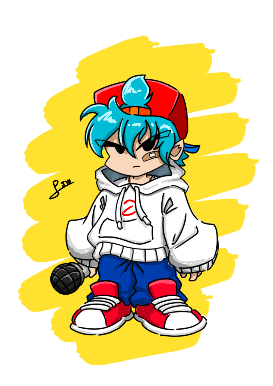 Boyfriend Blue Paint - Illustrations ART street